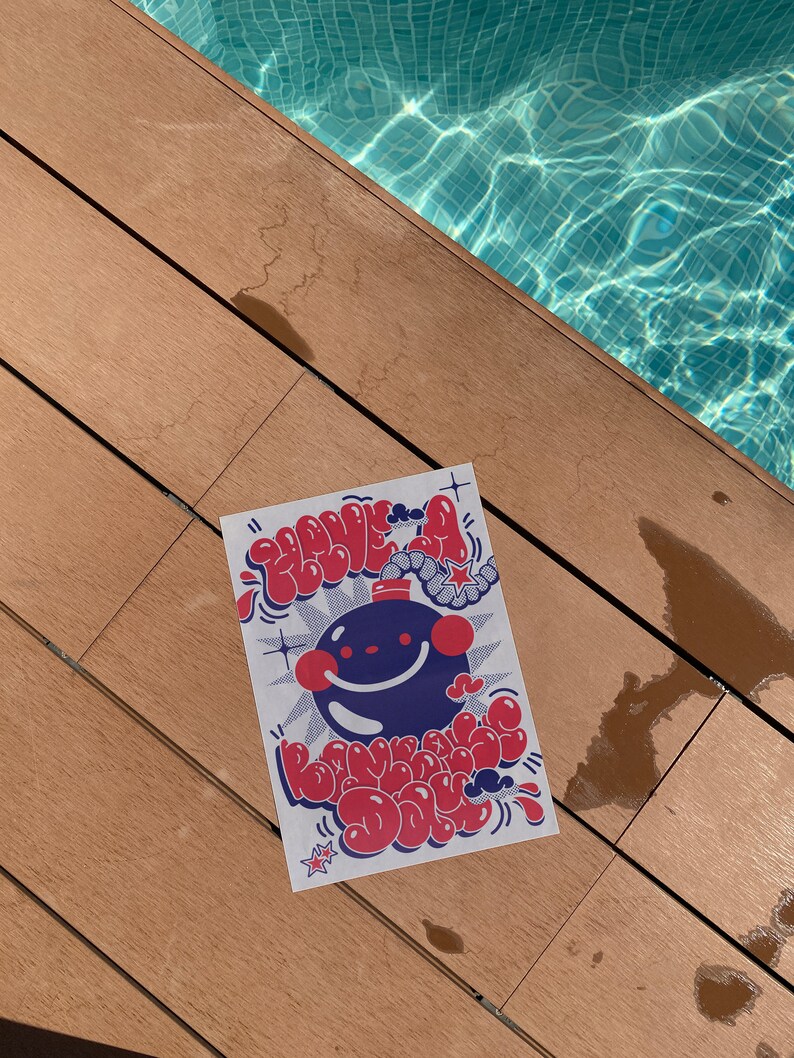 Have A Bomba Day Minimal Bold Wall Decor Trendy Aesthetic Funky Retro ...