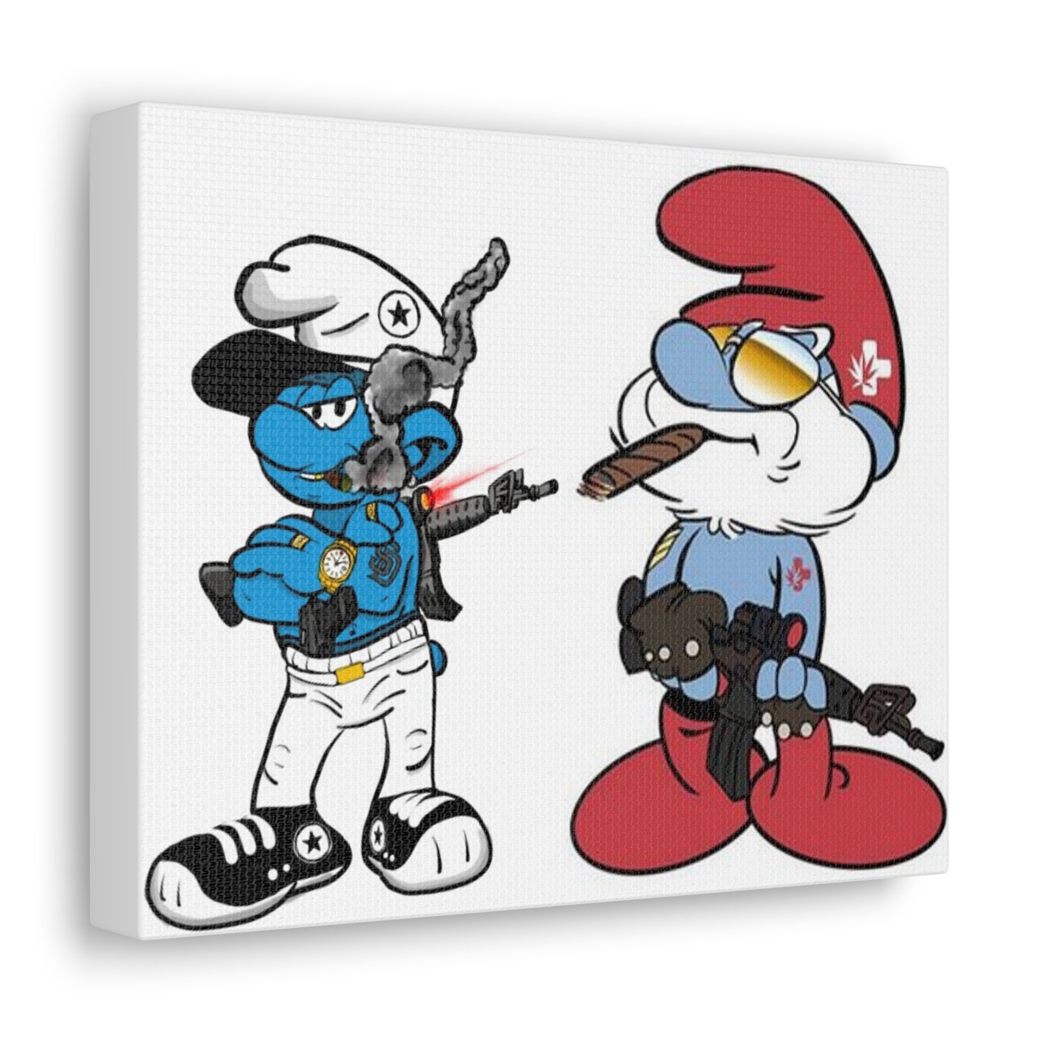 Gangster Cartoon Smurf's - Etsy Australia