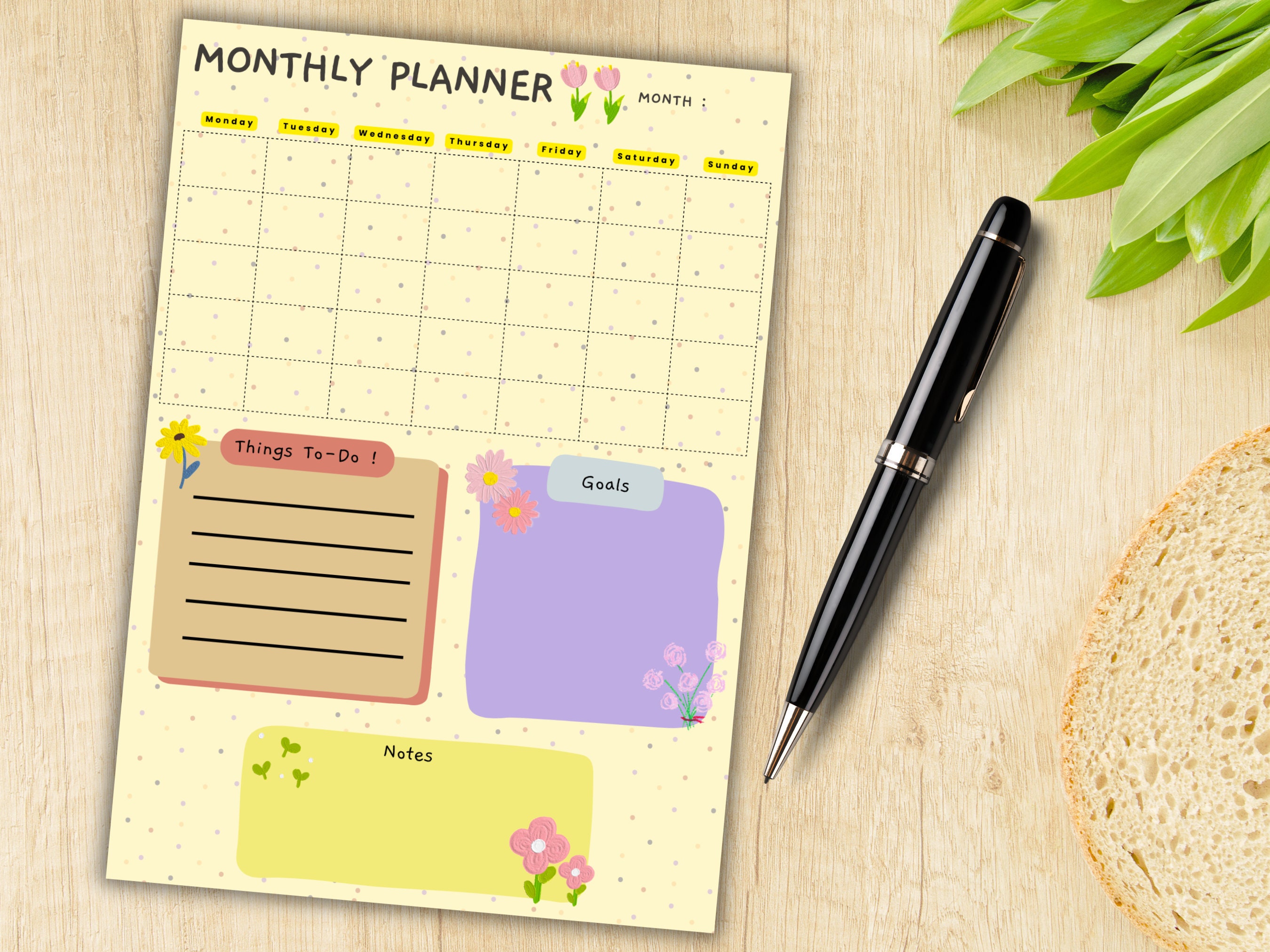 Canva Digital Planner Template, Daily Planner, Weekly Planner, Monthly ...