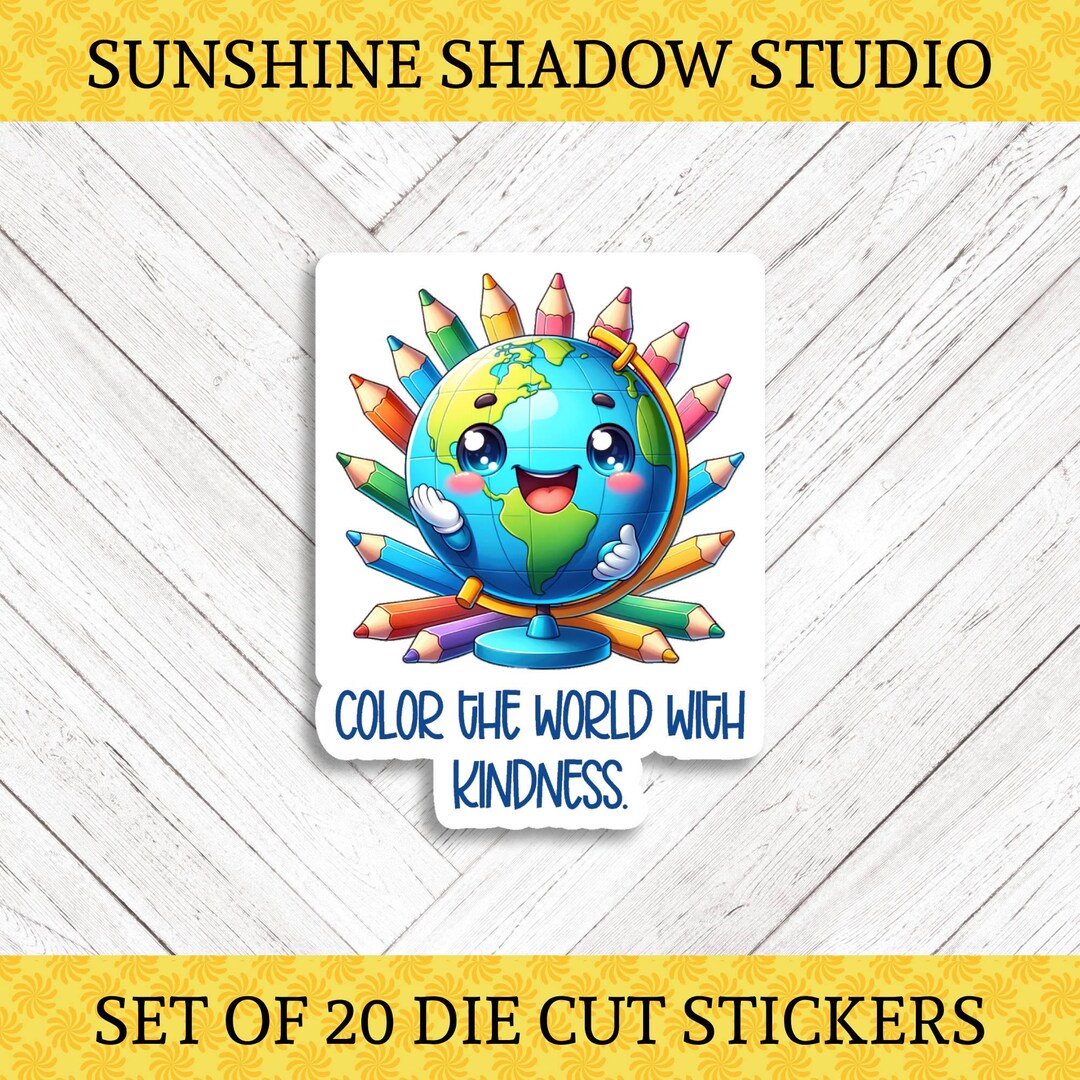 Color the World Kindness Die Cut Stickers: Crafting, Happy Mail ...