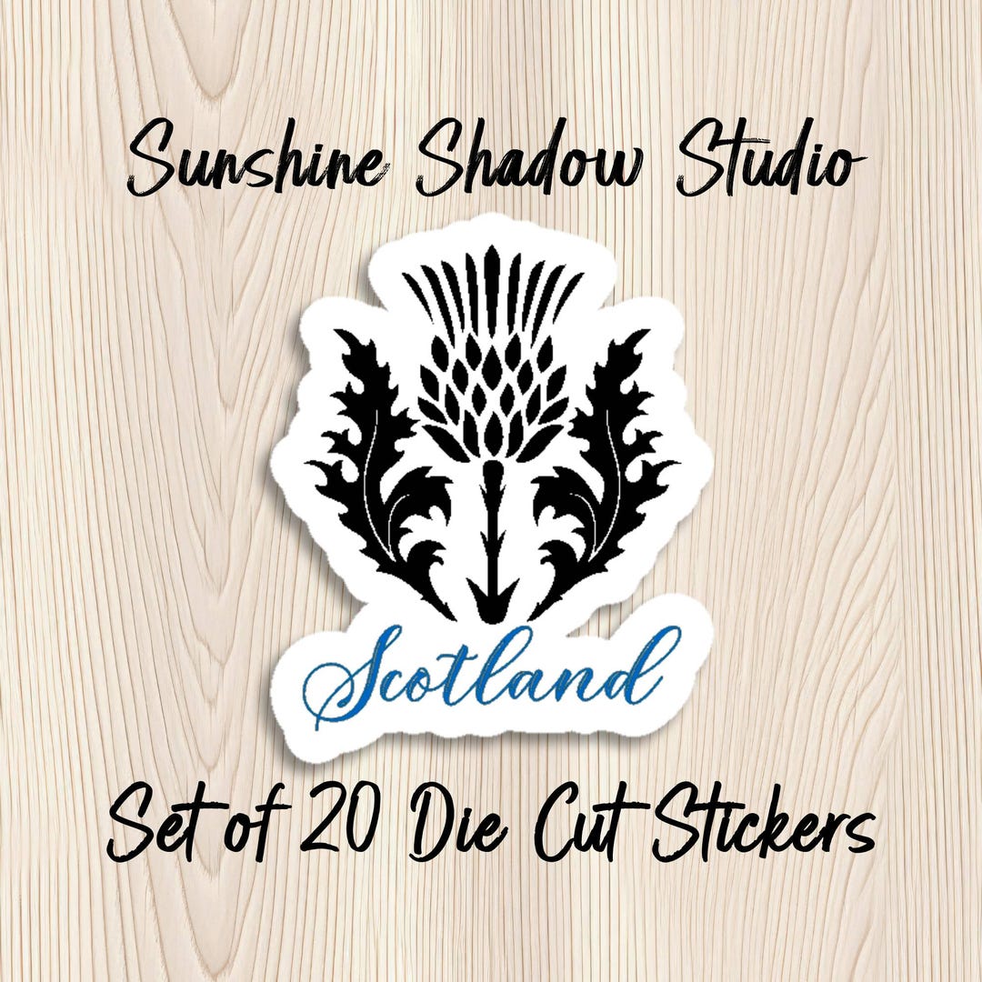 Scottish Thistle Die Cut Accent Stickers Set of 20 - Etsy