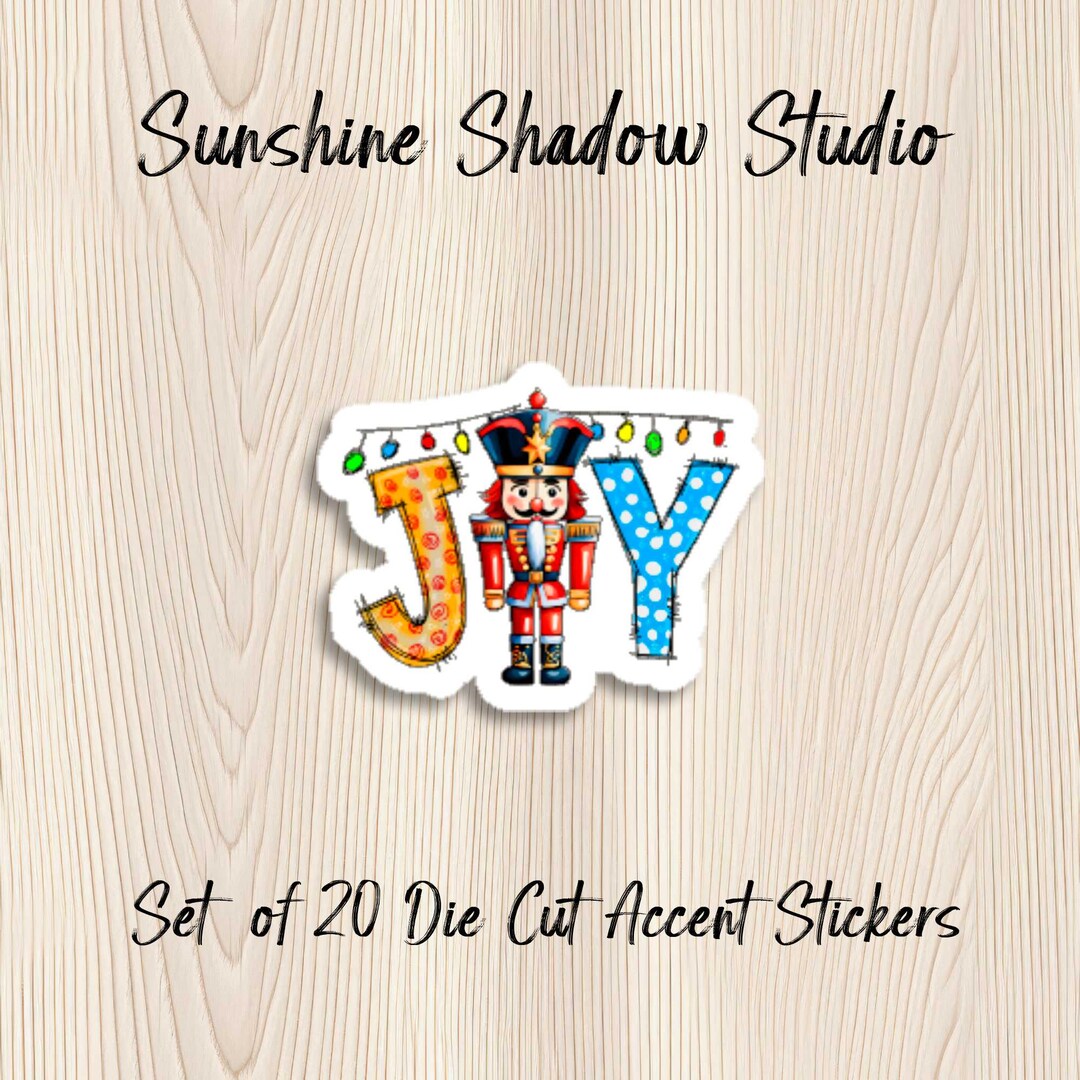 Nutcracker Joy Die Cut Stickers Set of 20 - Etsy