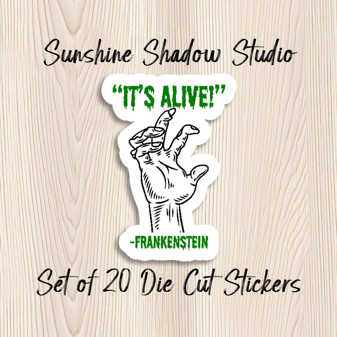 Mary Shelley's frankenstein Quote Die Cut Stickers Set of 20 - Etsy
