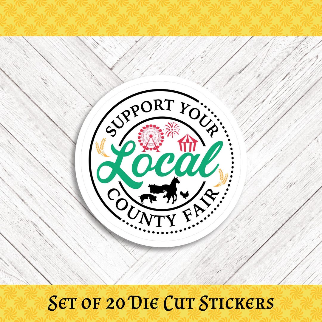 County Fair Die Cut Stickers (1 Design - Set of 20) - Etsy