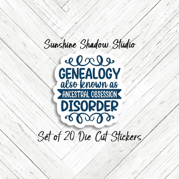 Genealogy Stickers - Etsy