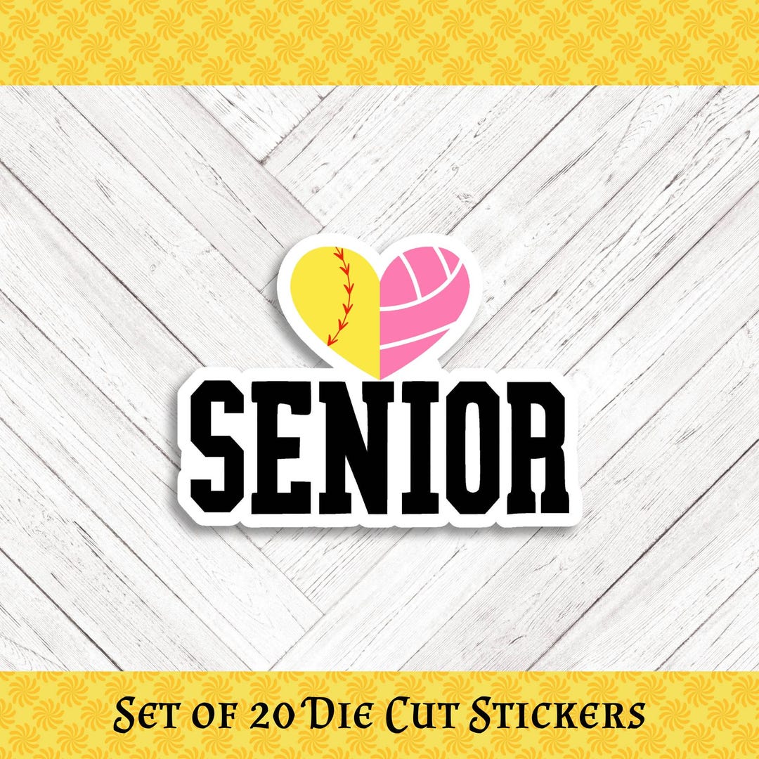SOFTBALL/VOLLEYBALL Die Cut Stickers: Crafting, Happy Mail ...