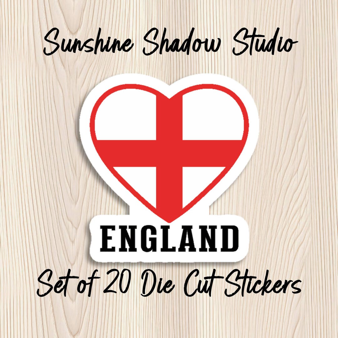England Die Cut Accent Stickers - Perfect for Happy Mail, Envelope ...