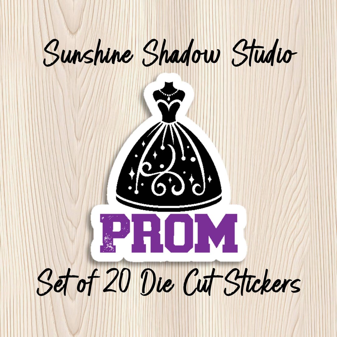 High School Prom Die Cut Stickers Set of 20 - Etsy