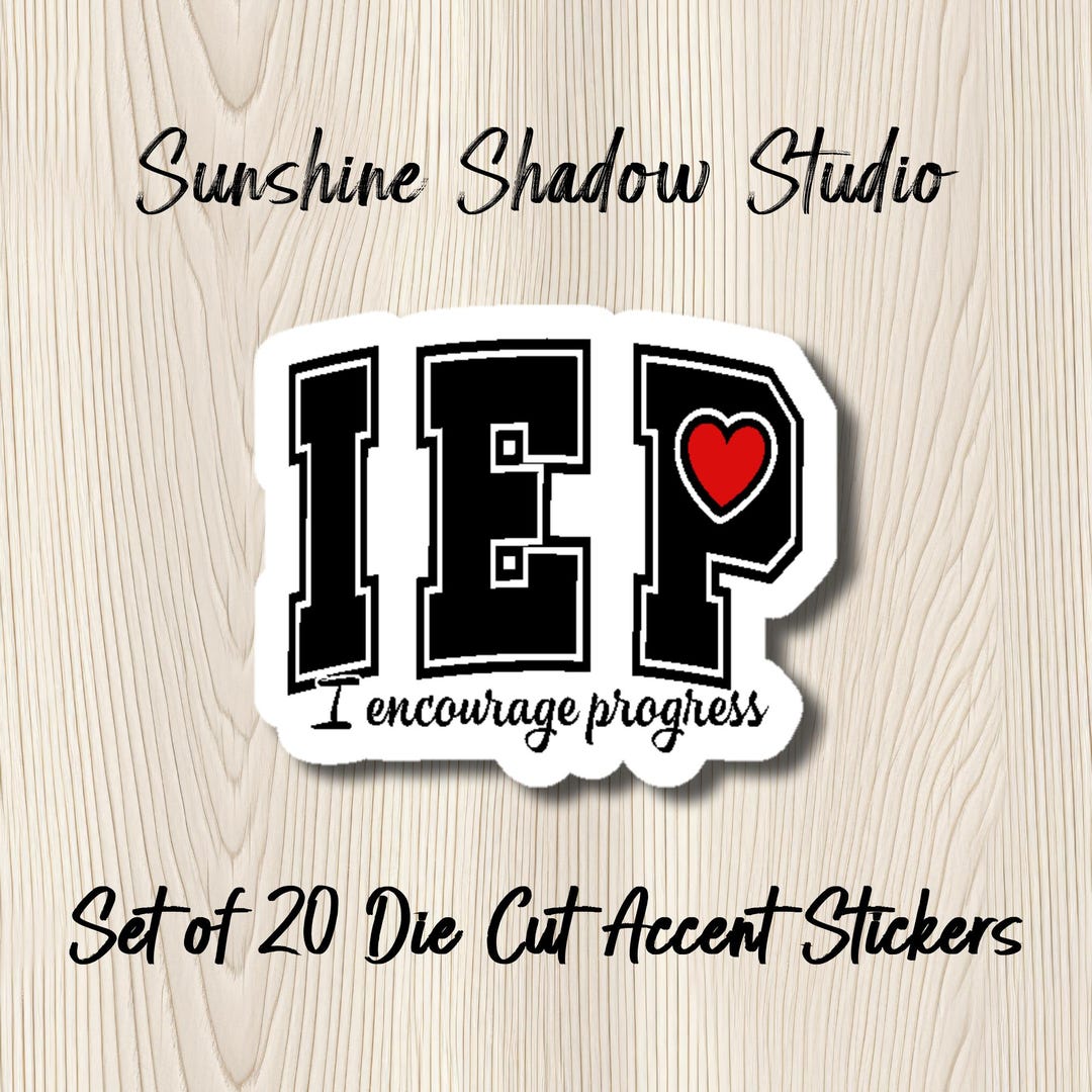 IEP Die Cut Stickers - Set of 20 - Etsy