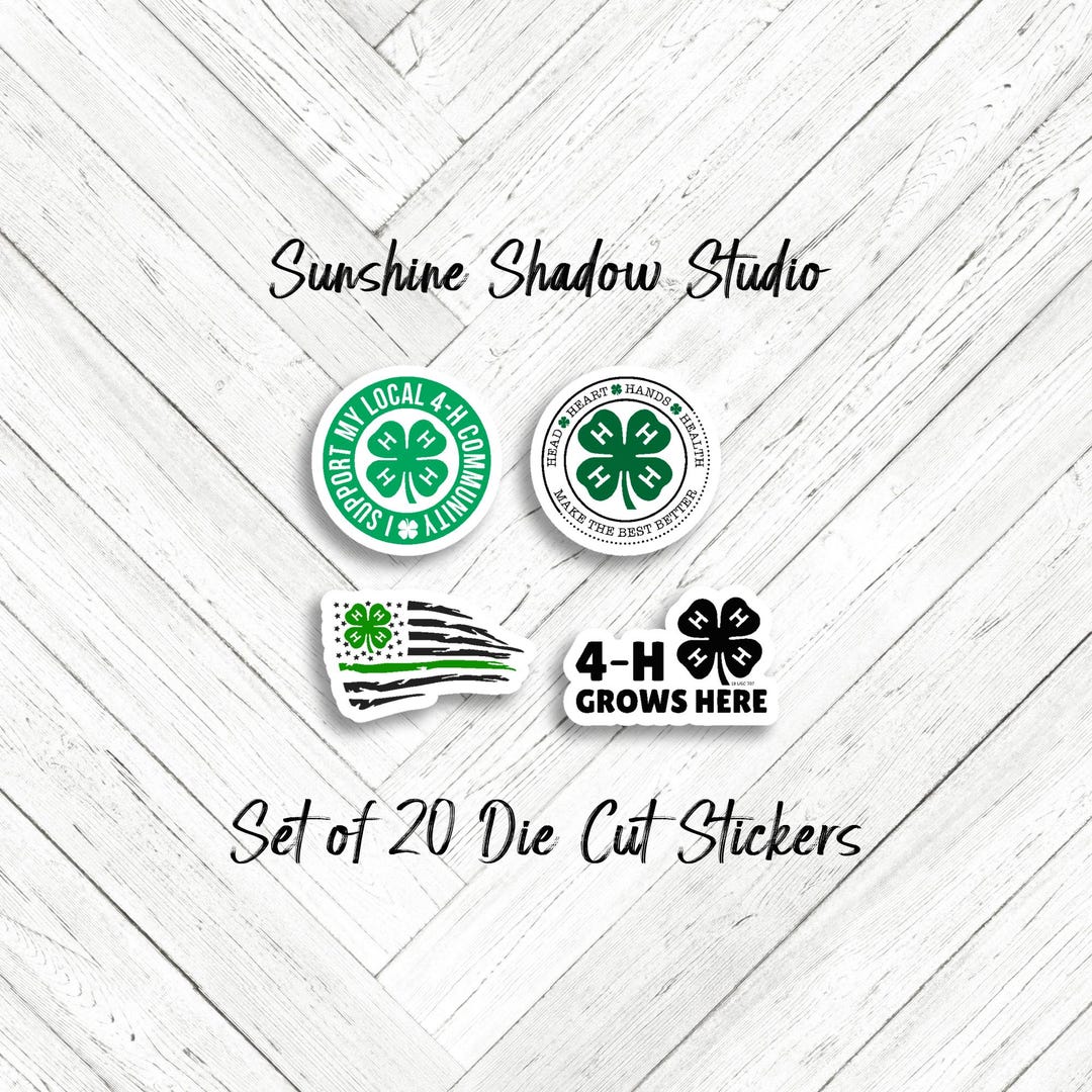 4-H Die Cut Stickers - Mixed Set of 20 - Etsy