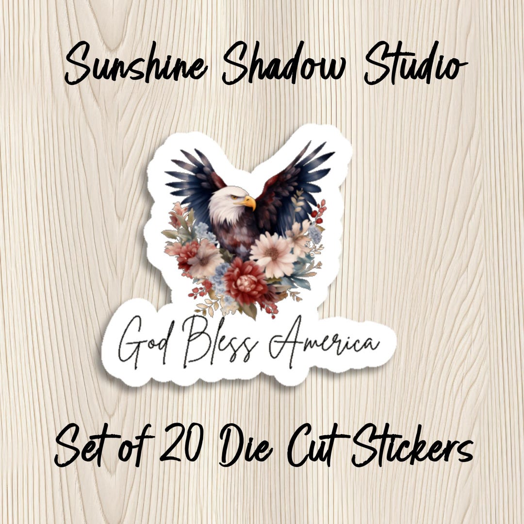 God Bless America Die Cut Religious Stickers Set of 20 - Etsy