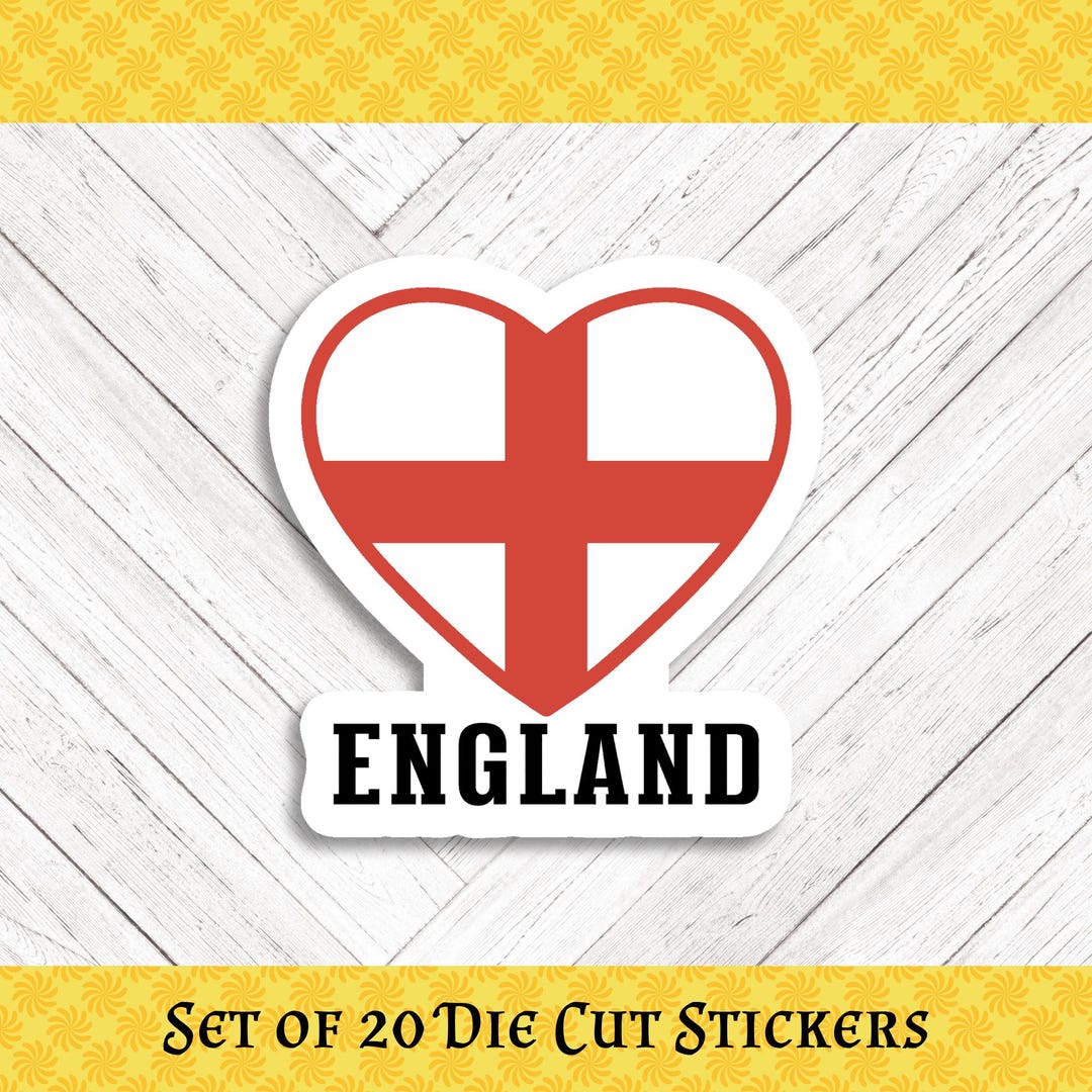 ENGLAND Die Cut Stickers: Crafting, Happy Mail & Scrapbooking - Set of ...