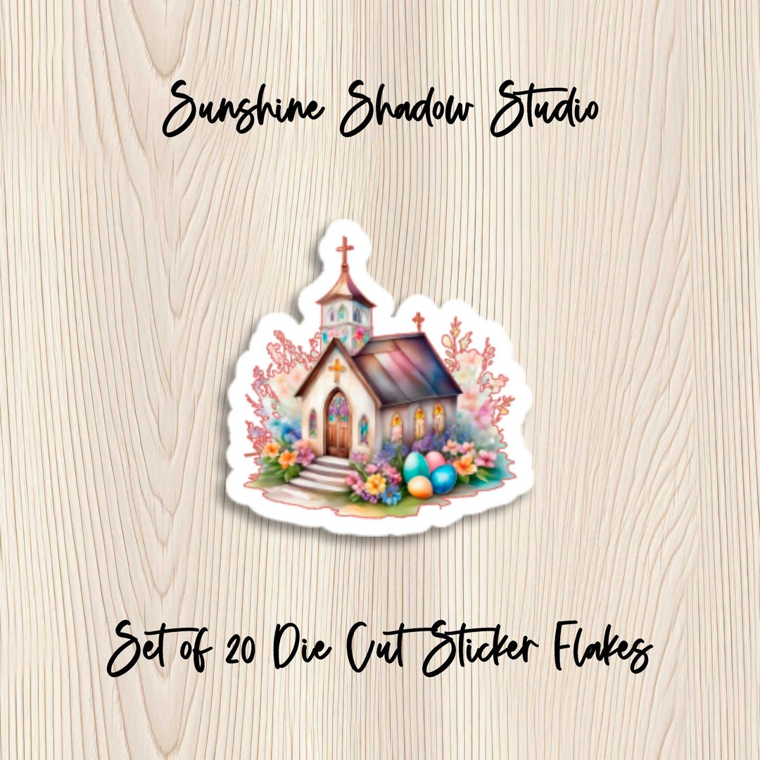 Easter Church Die Cut Stickers Set of 20 - Etsy
