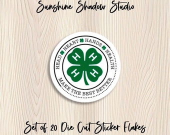 4-h's of the Pledge 4-H Sticker SP7621 - Etsy
