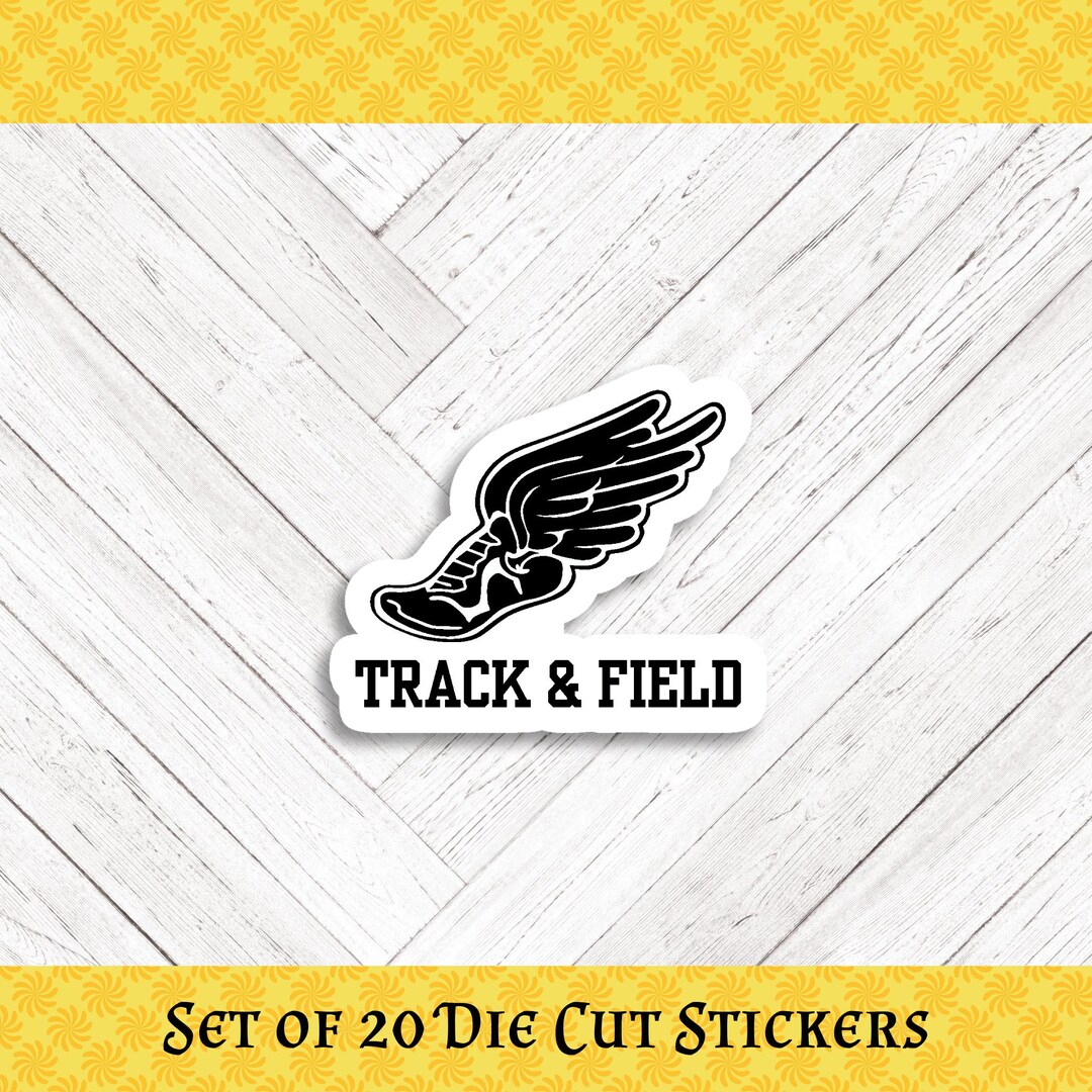 Track & Field Stickers: Die Cut, Uplifting, Set of 20 - Etsy