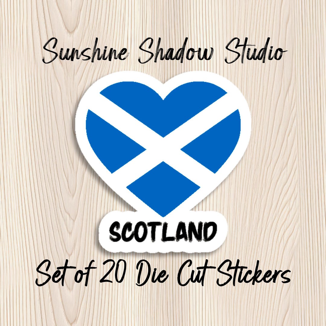 Scotland Die Cut Sticker Set - 20 Stickers - Uplifting Stickers for ...
