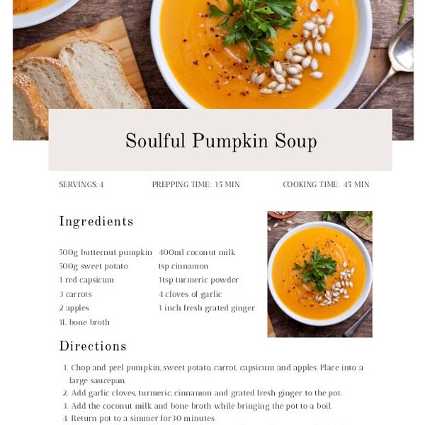 Recipe Card - Etsy Australia