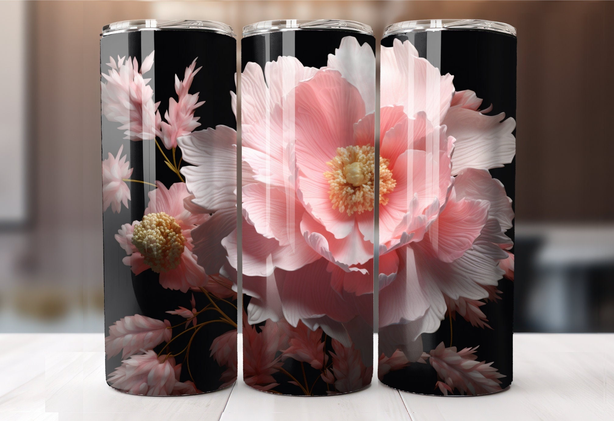 20 Mix Floral Tumbler Wrap PNG Bundles, Tumble Design Bundles for Women ...