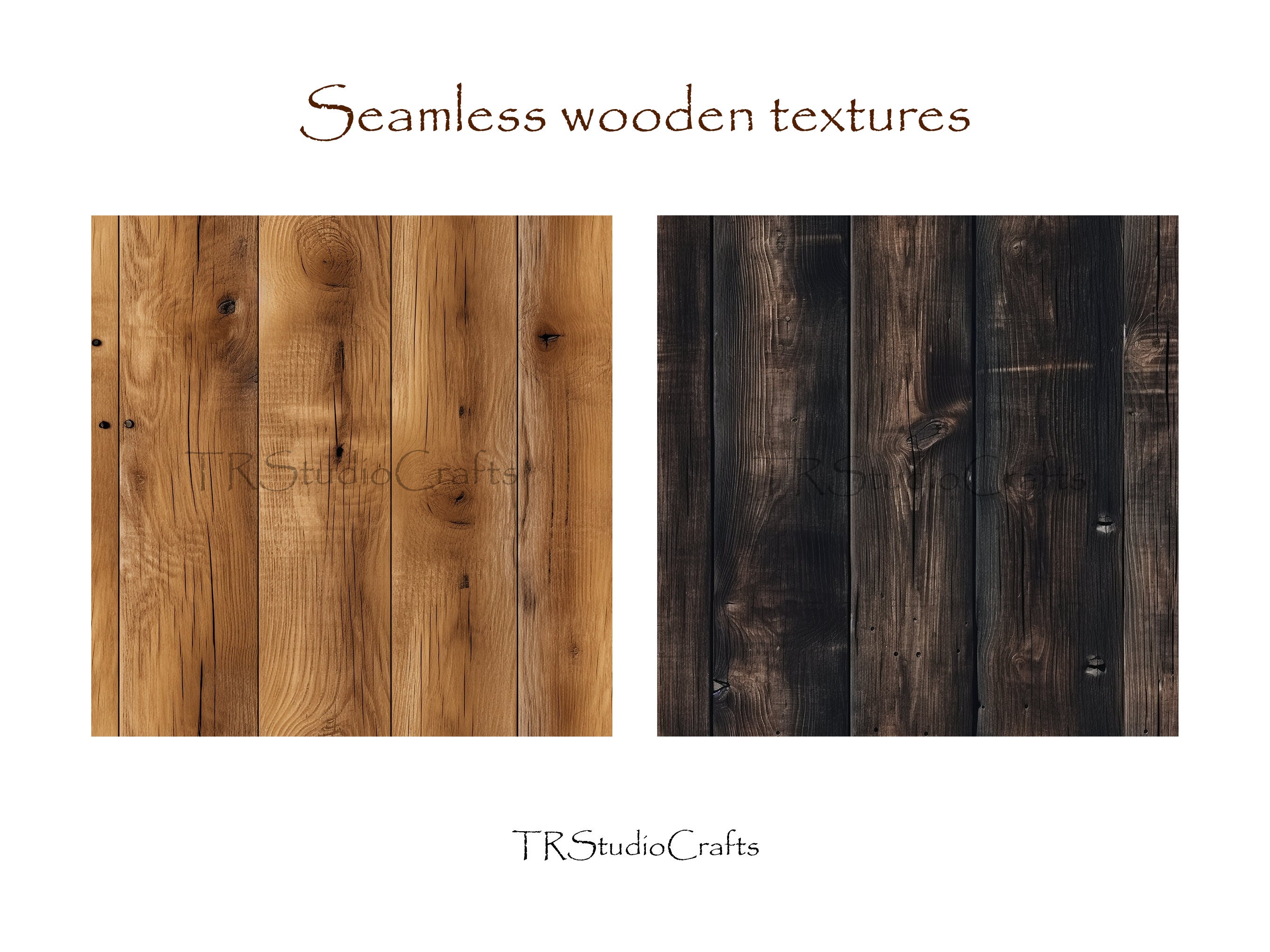 Seamless Wood Texture Bundle, 22 Seamless Wood Patterns, PNG ...