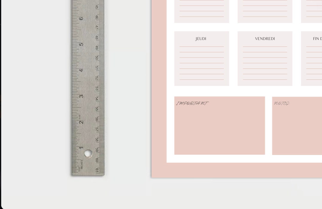 Pink Printable Weekly Planner Sheet - Etsy