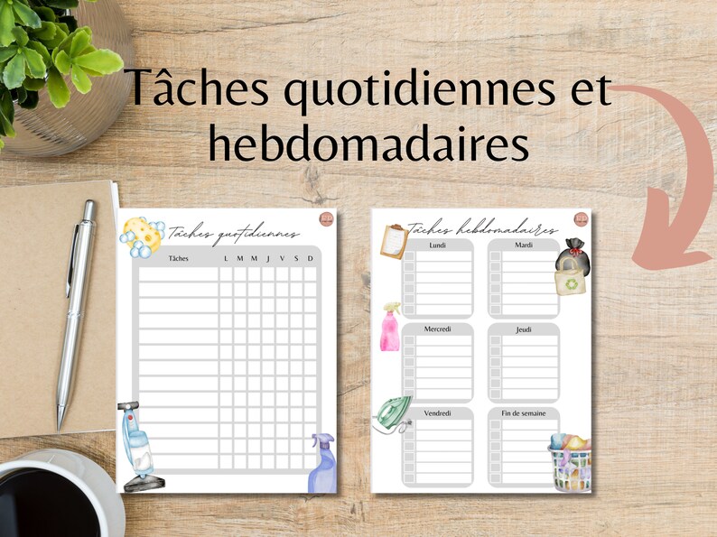 The Ultimate Task Planner to Print in French - Etsy