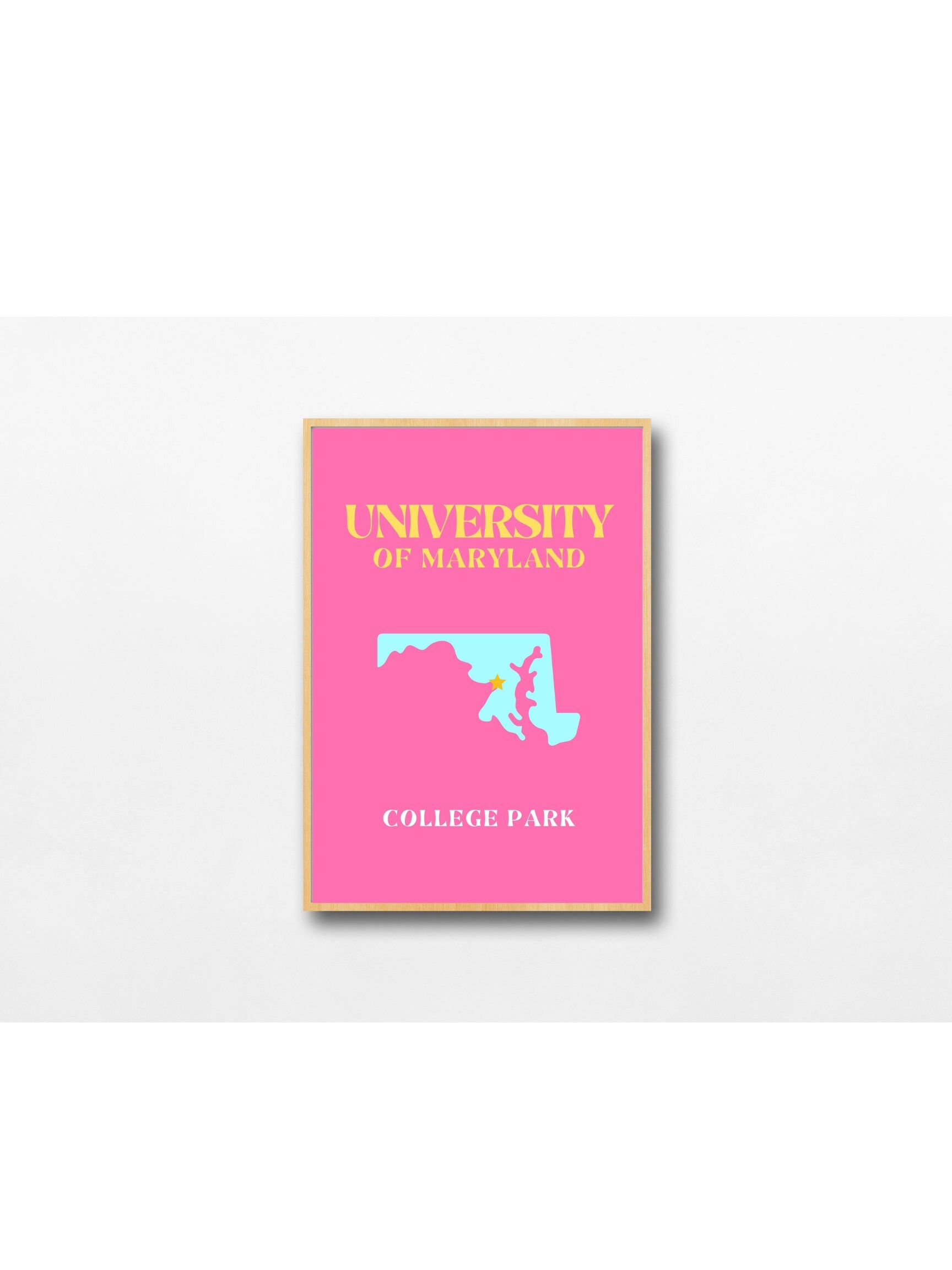 Custom College Posters Set of 6 Digital Download Trendy Wall Decor ...