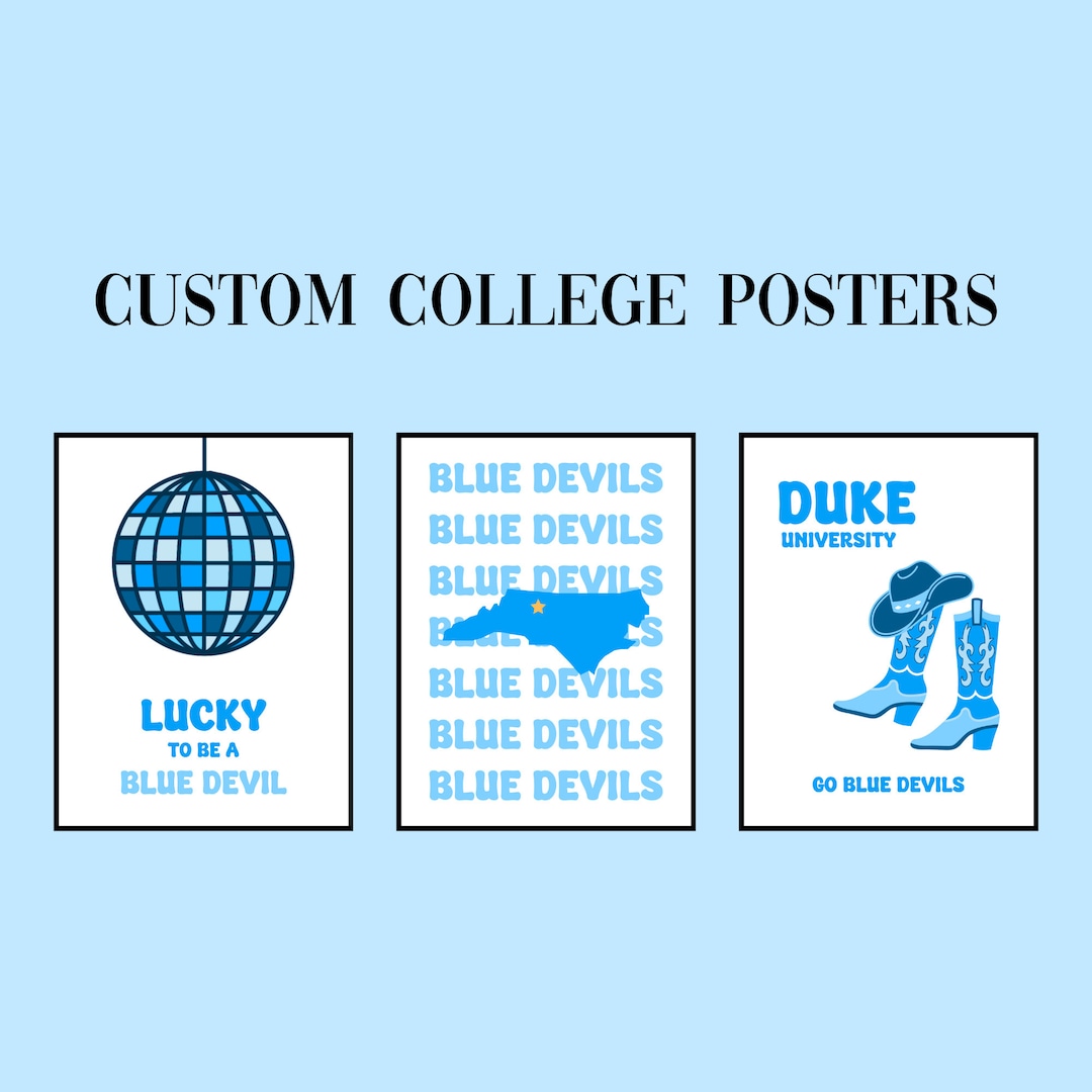 Trendy Custom College Posters | Wall Decor | Aesthetic | Preppy Posters ...