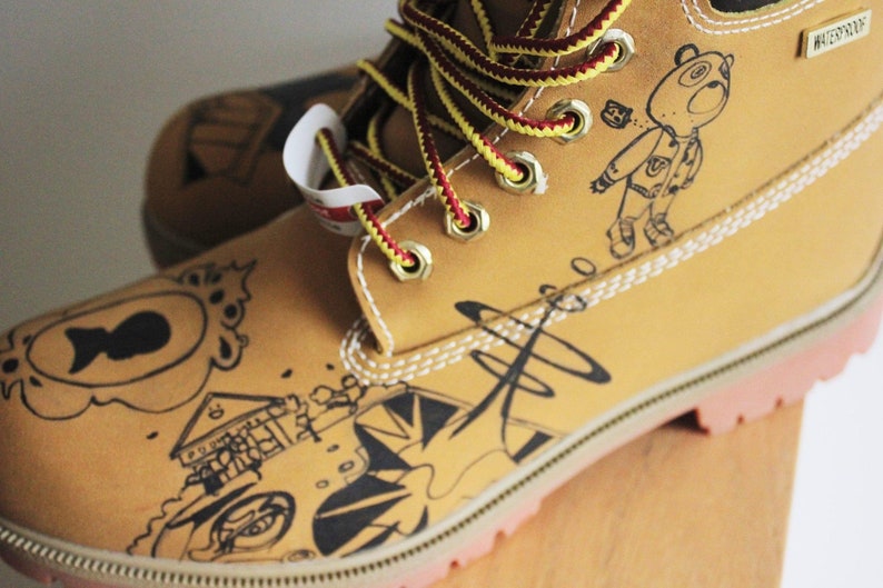 Custom Personalized Boot & Sneaker Design Service Send Us Your Boots - Etsy