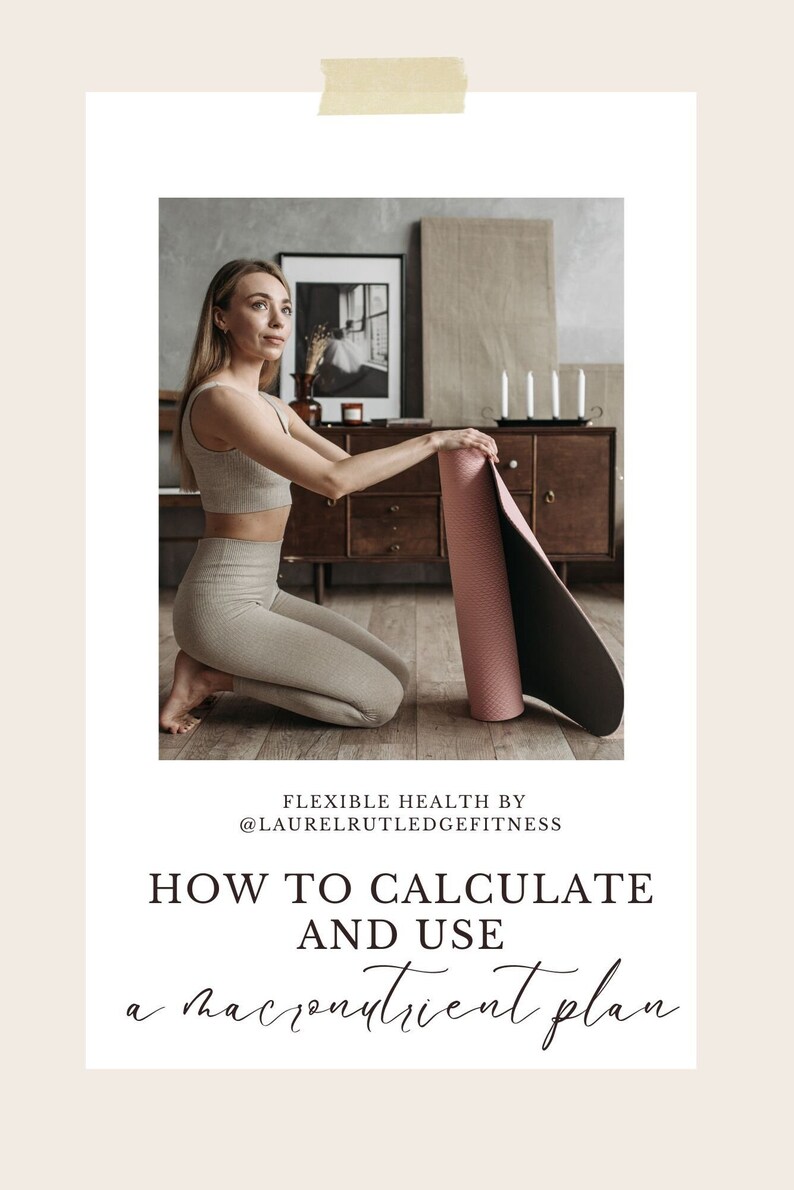 How to Calculate and Use a Macronutrient Plan (digital Download) - Etsy