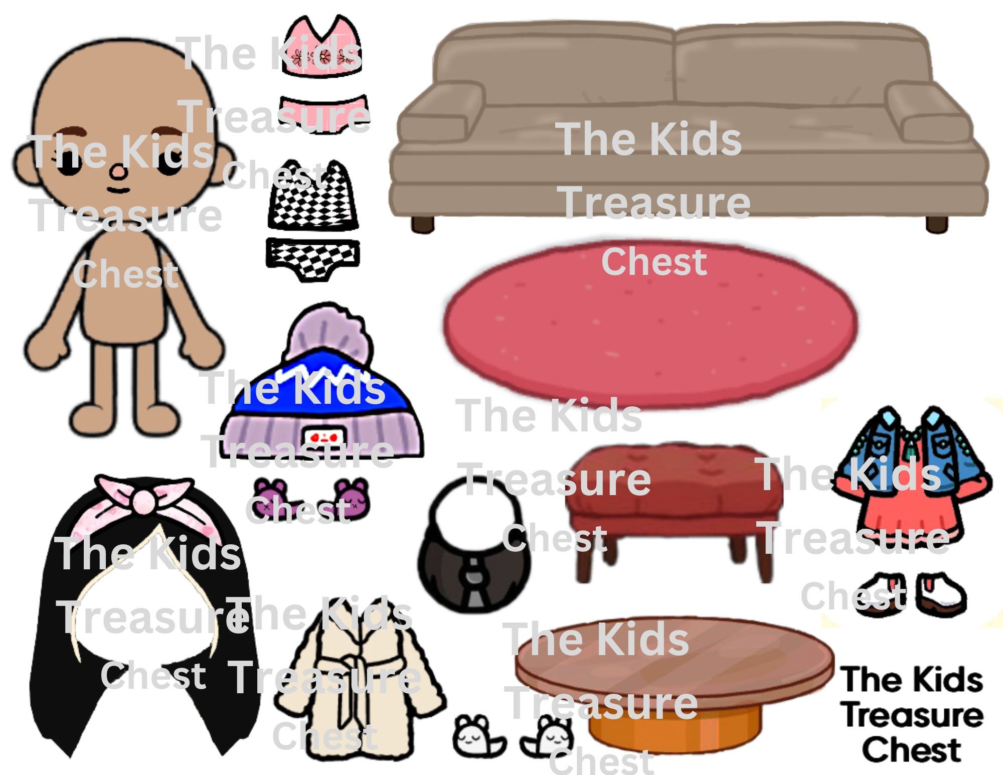 Inspired Toca Boca 6 Pages Paper SPA PARTY , Beauty Day dolls ...