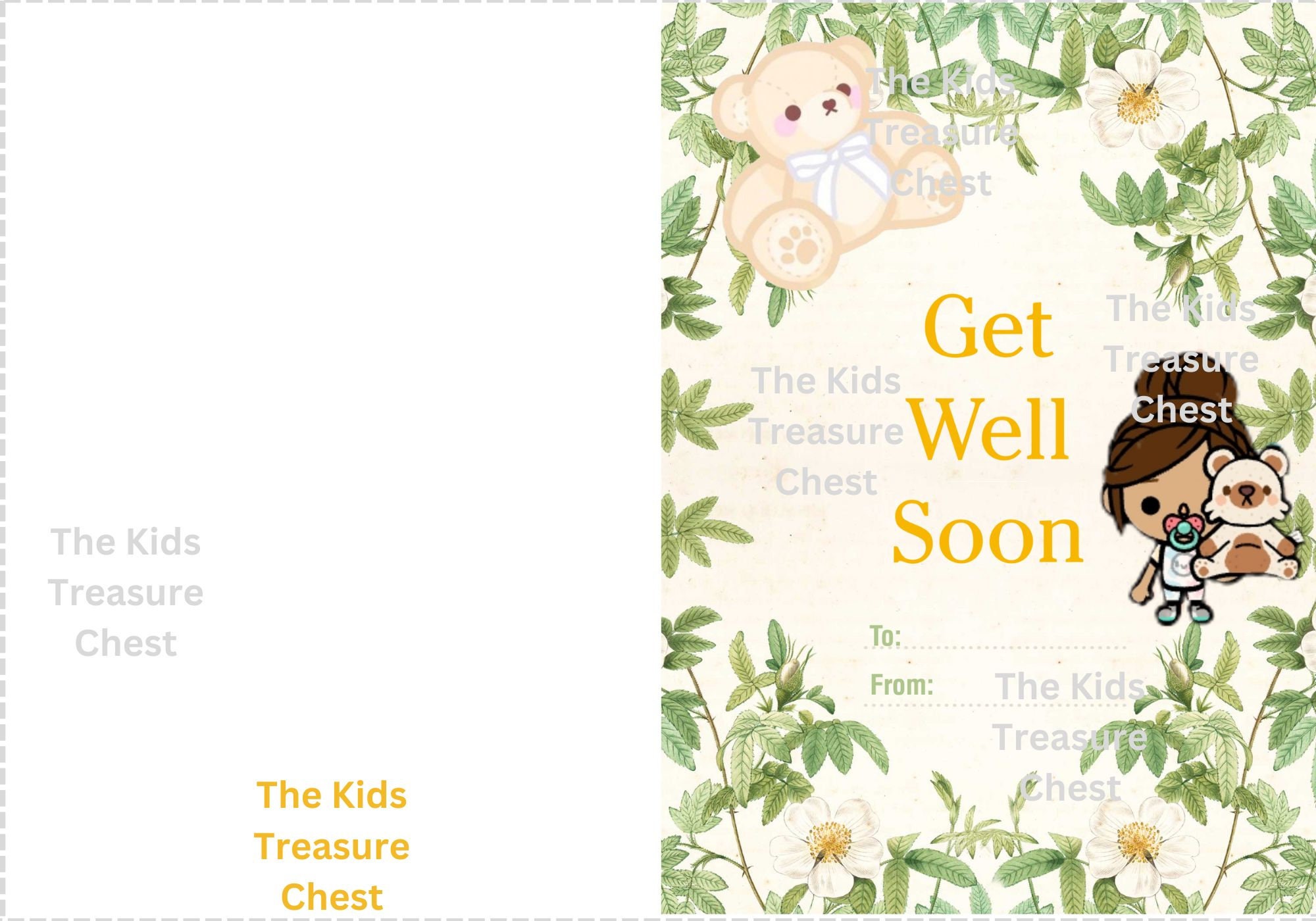 Foldable CARDS Toca Boca Inspired get Well Soon - Etsy