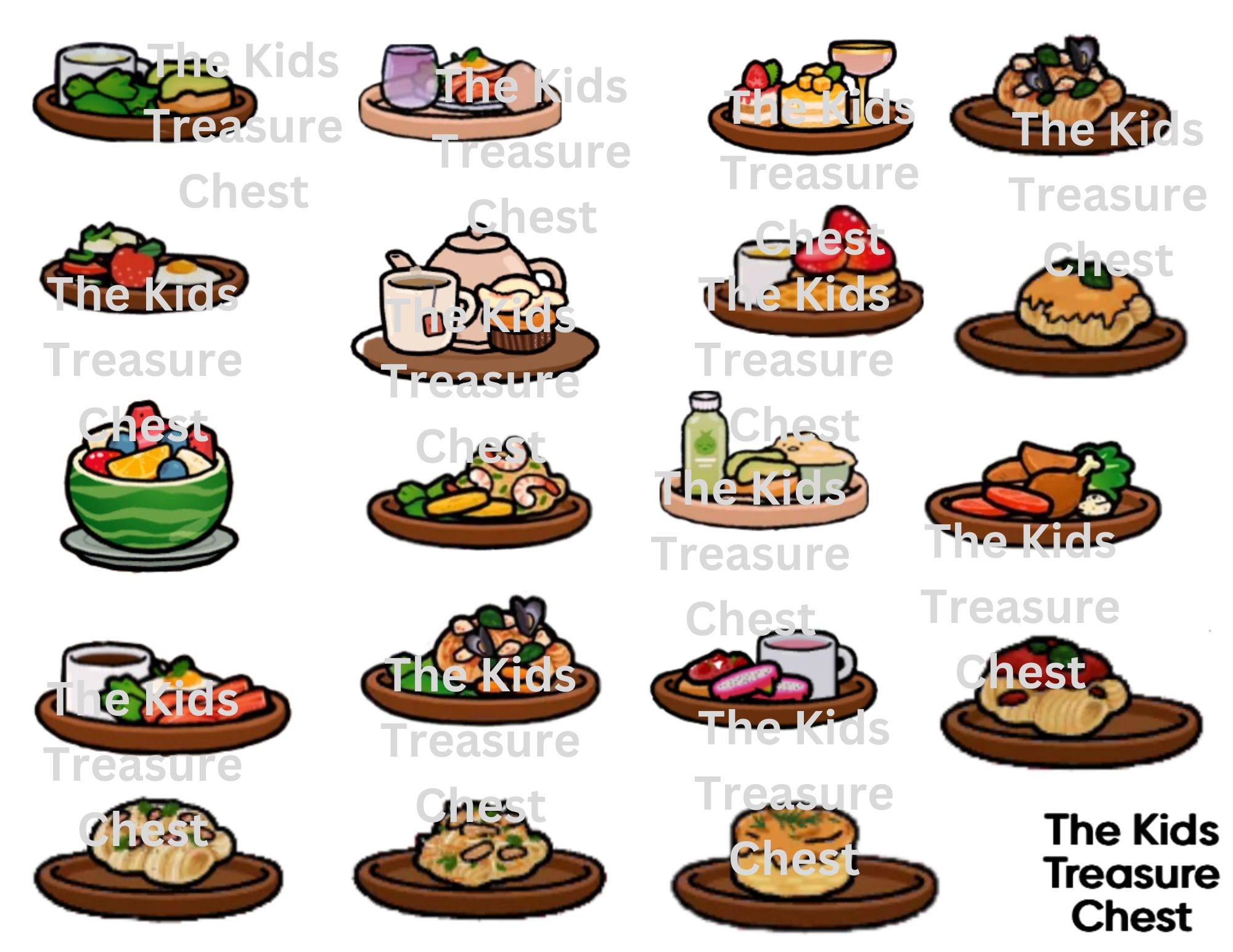 Inspired Toca Boca 4 Pages Paper " Restaurant Time, Dining Out ...