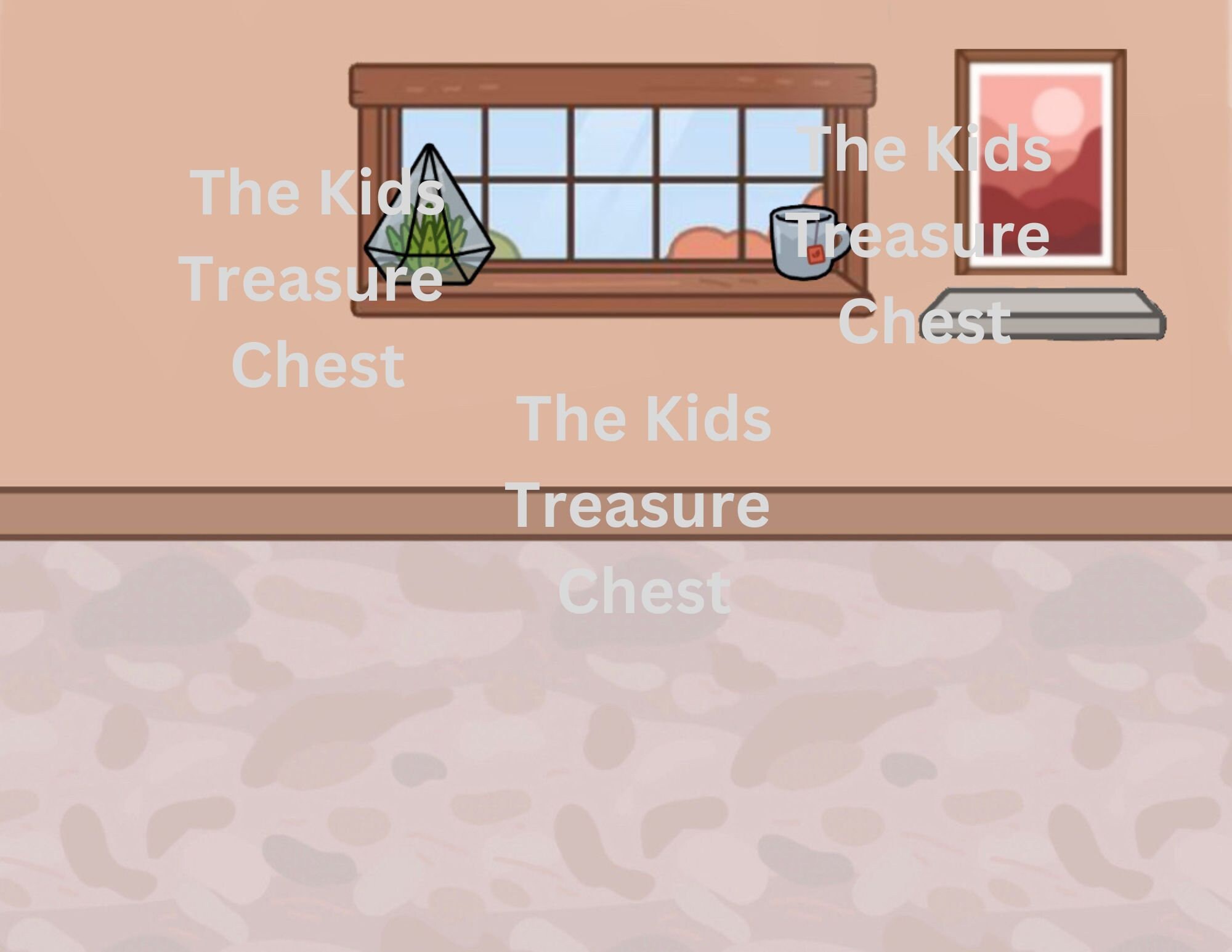 Inspired Toca Boca 2 Pages Paper Doll Bedroom 2 Furniture, Background ...