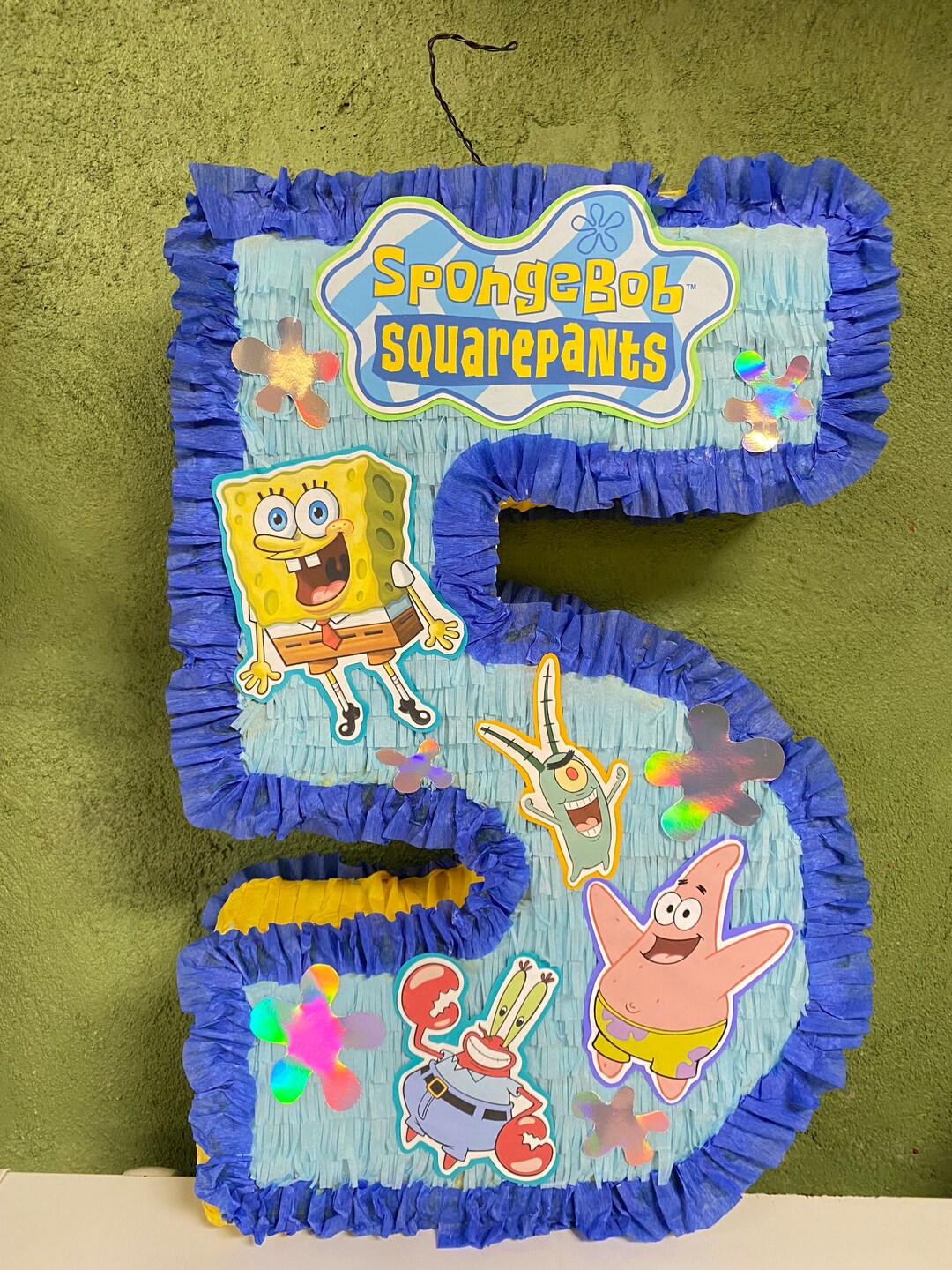 Spongebob Inspired Number Piñata - Etsy