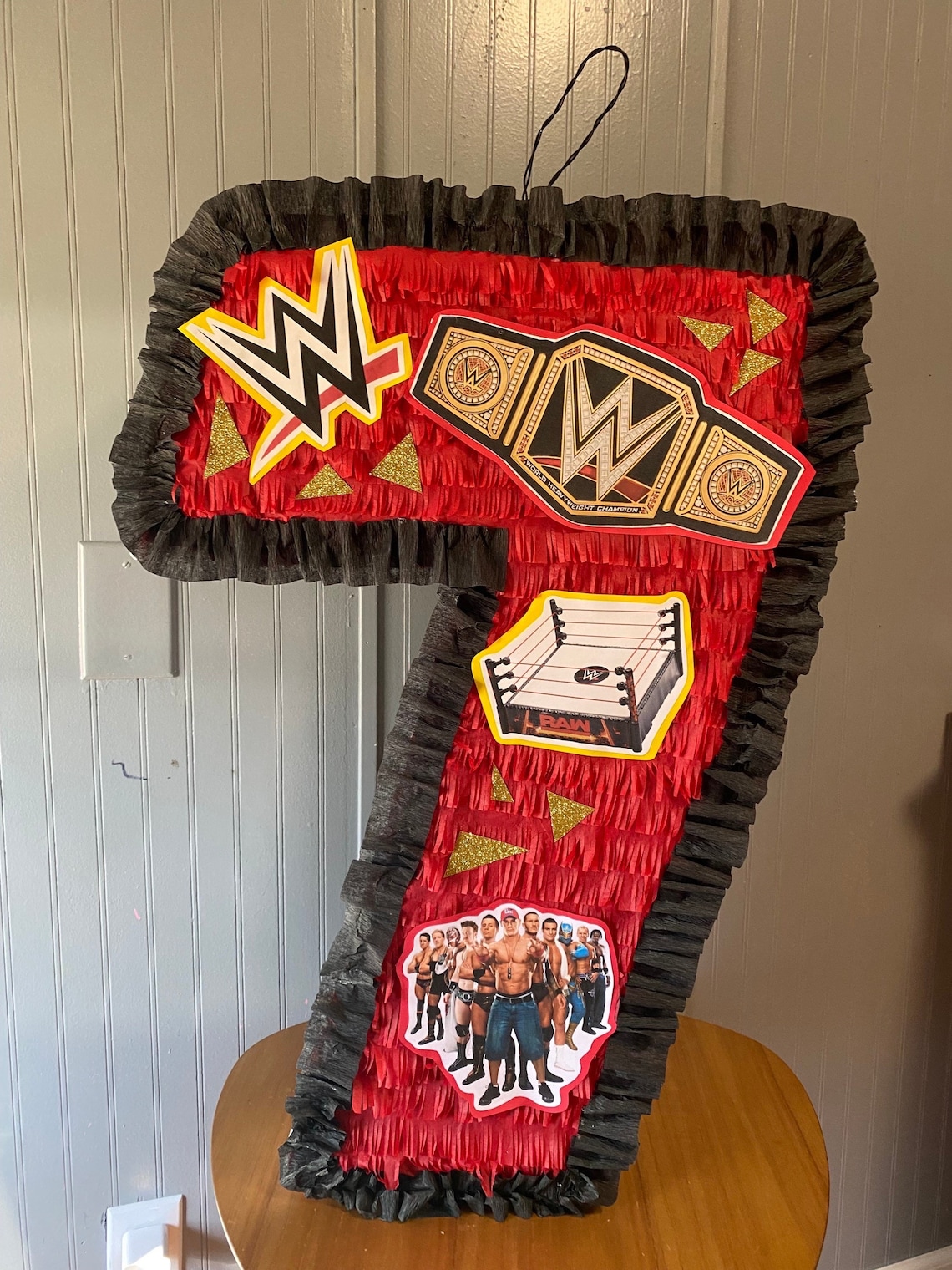WWE Wrestling Themed Number Piñata - Etsy