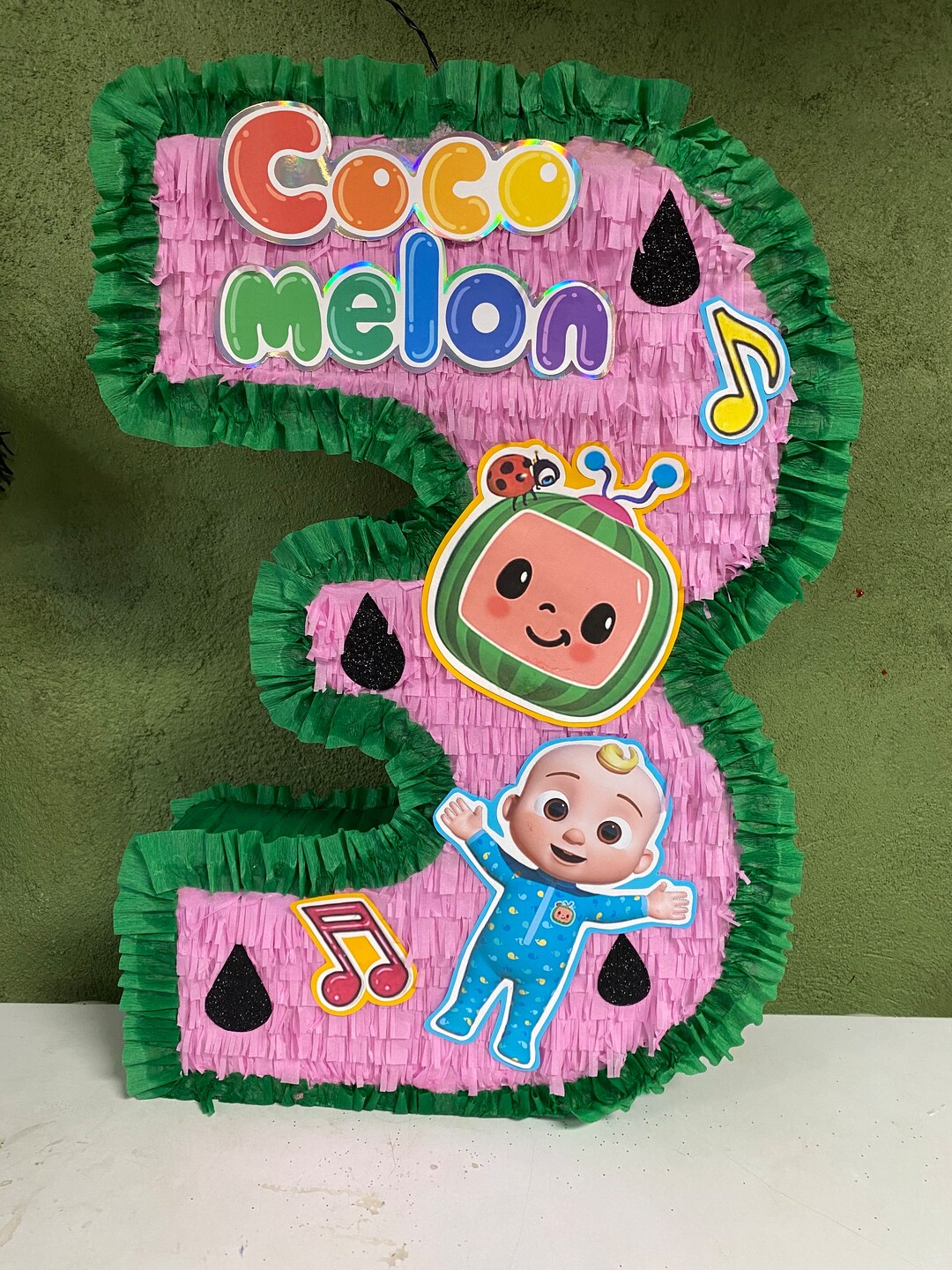 Cocomelo Cartoon Inspired Number Piñata - Etsy