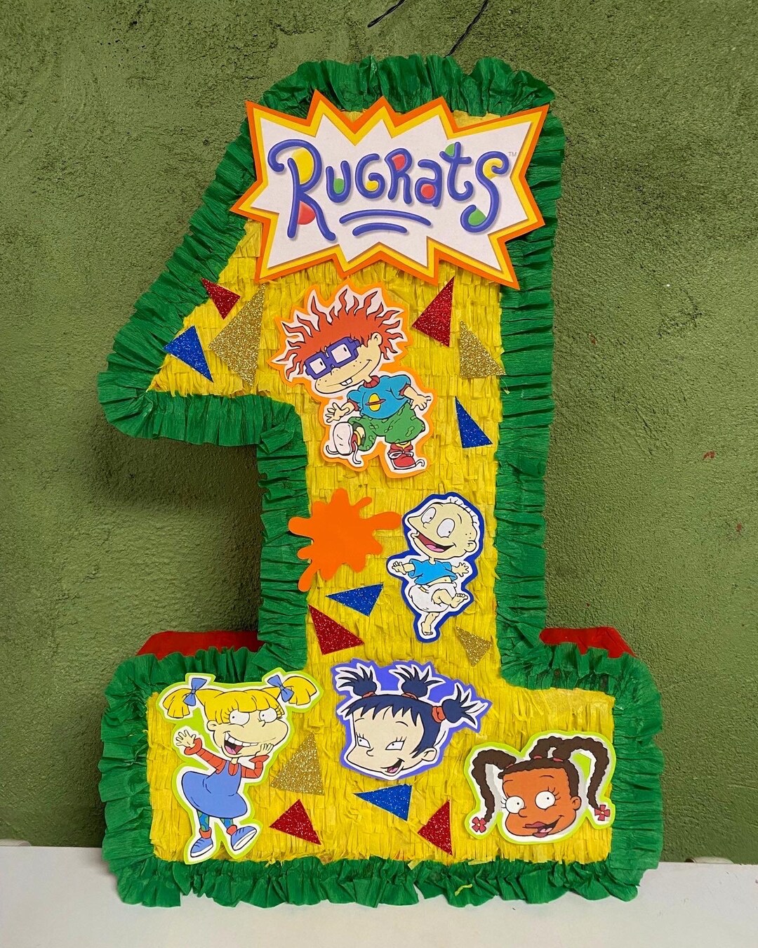 90s Cartoon Rugrats Inspired Number Piñata - Etsy