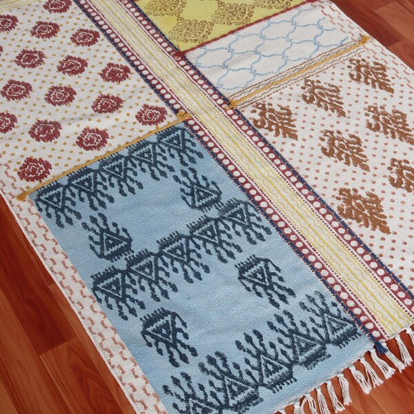 Large Dhurrie Rug - Etsy