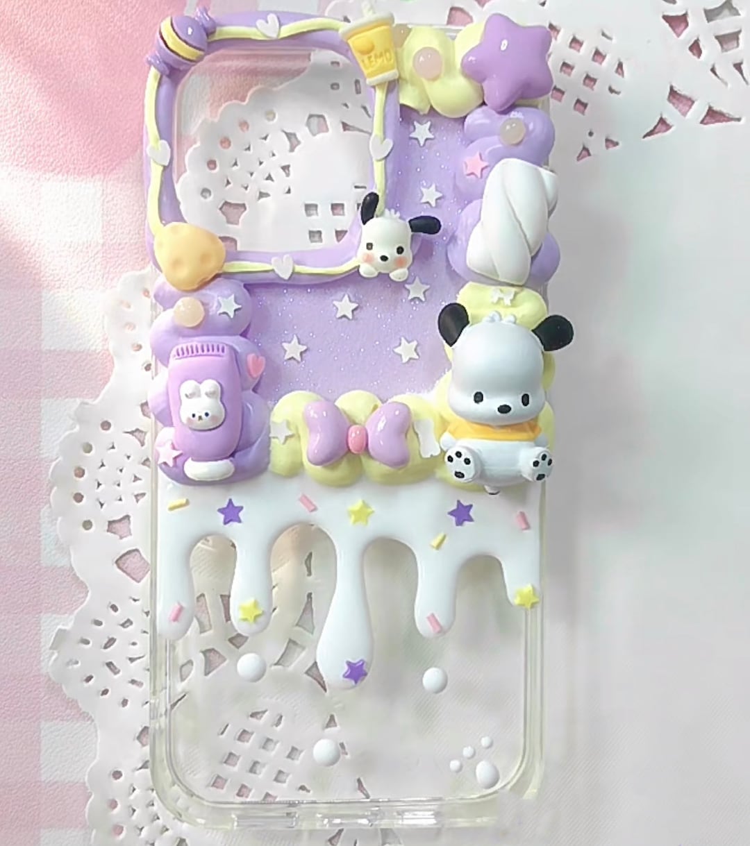 Handmade Purple Decoden Phonecase Kawaii Anime Inspired - Etsy
