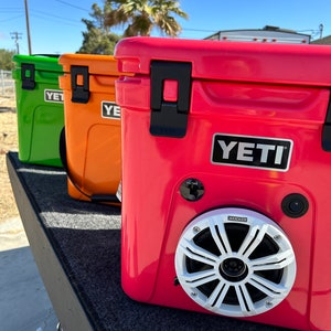 Fully FUNCTIONAL Custom YETI 24 Roadie Cooler With Bluetooth Speaker - Etsy