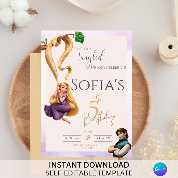 Rapunzel Template - Etsy