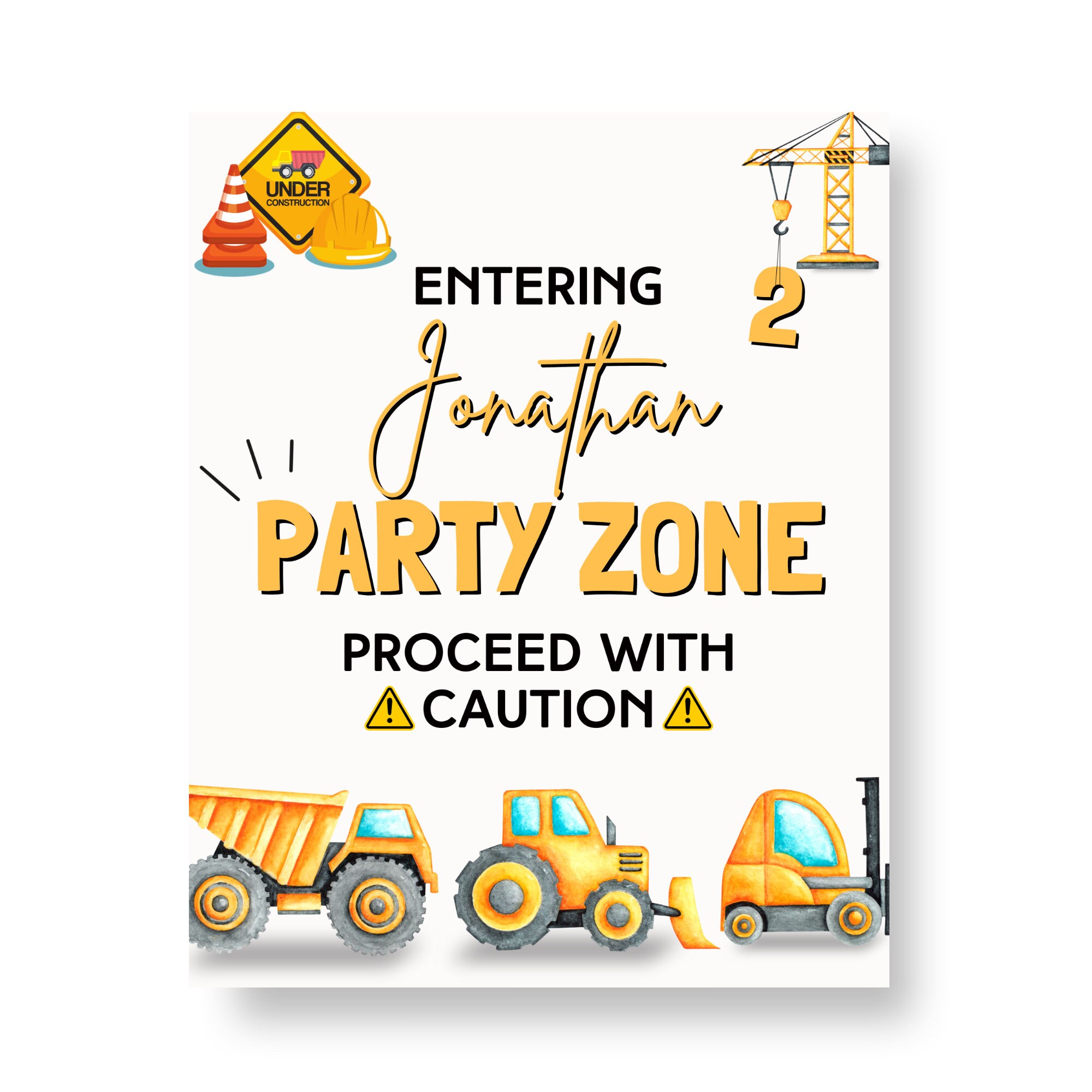 Construction Party Welcome Sign Construction Birthday Banner - Etsy