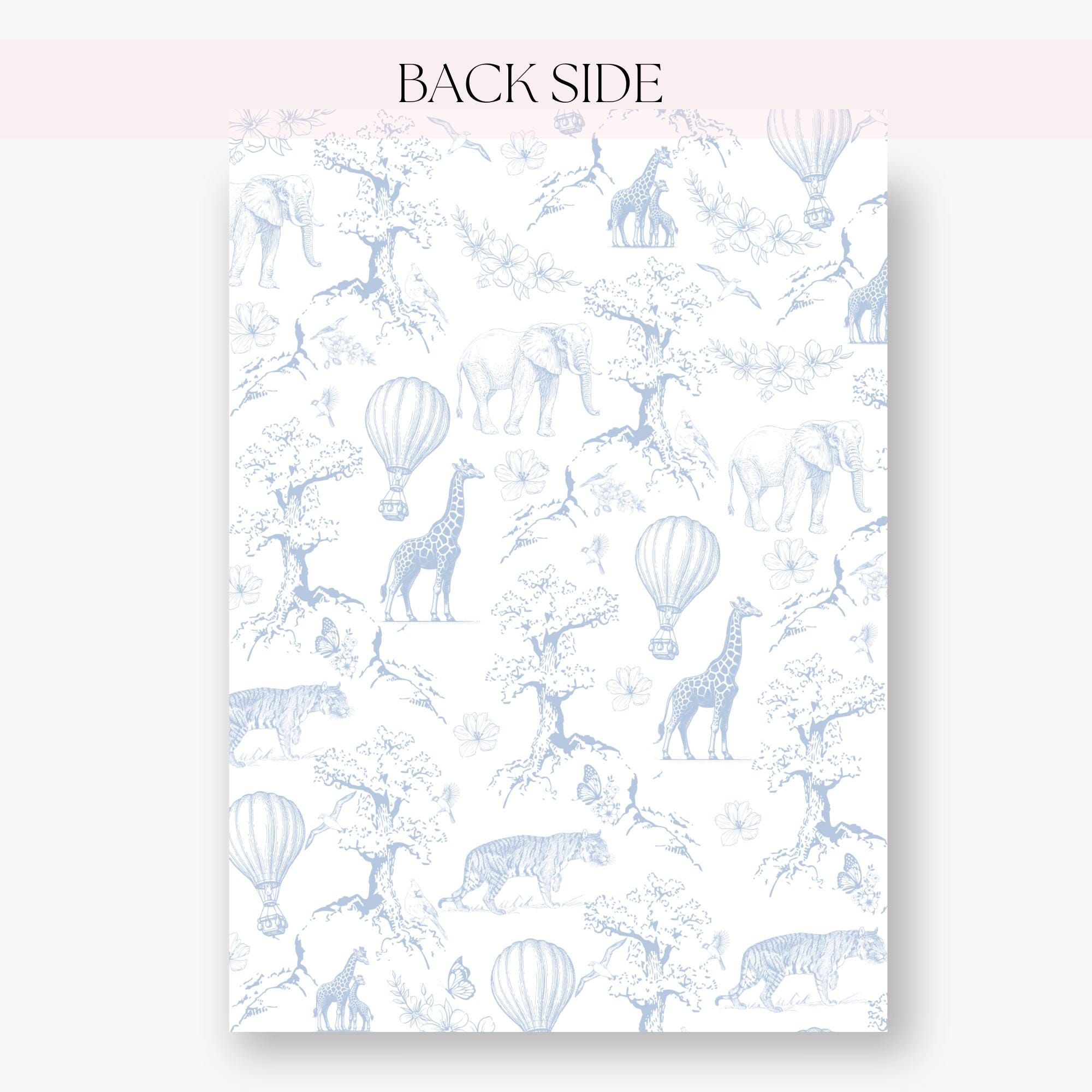 French Toile De Jouy Baby Shower Invitation Safari Baby Shower Dusty ...