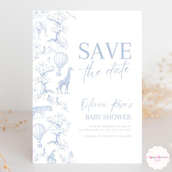 Floral Save Date Card - Etsy