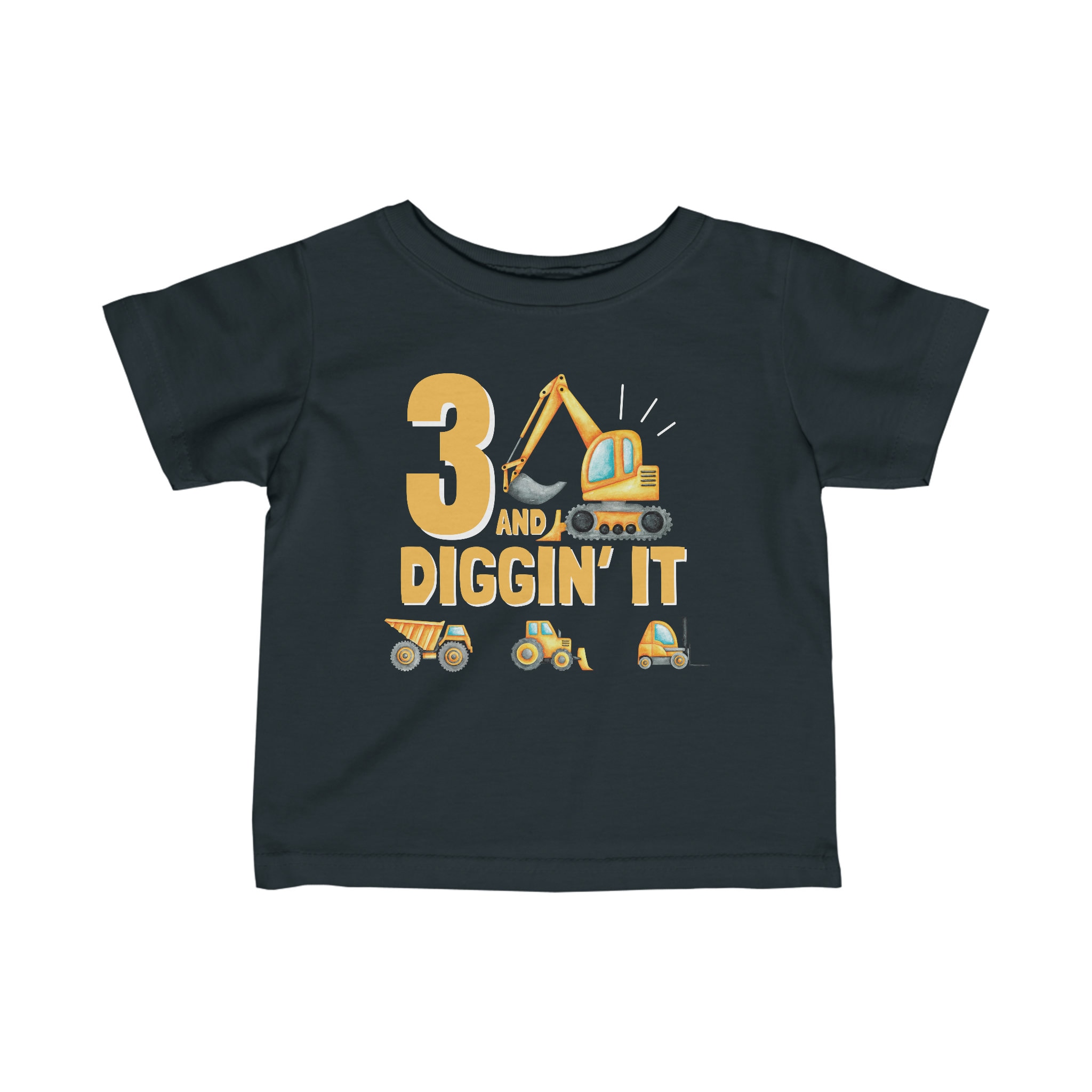 Customizable Construction Crew Shirt Three and Diggin It - Etsy