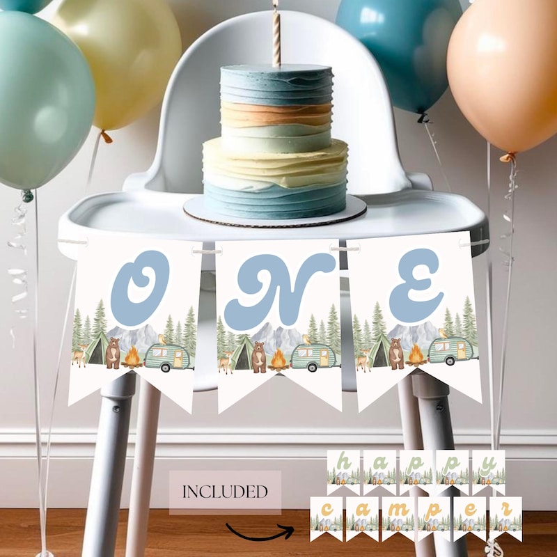 One Happy Camper Banner - Etsy