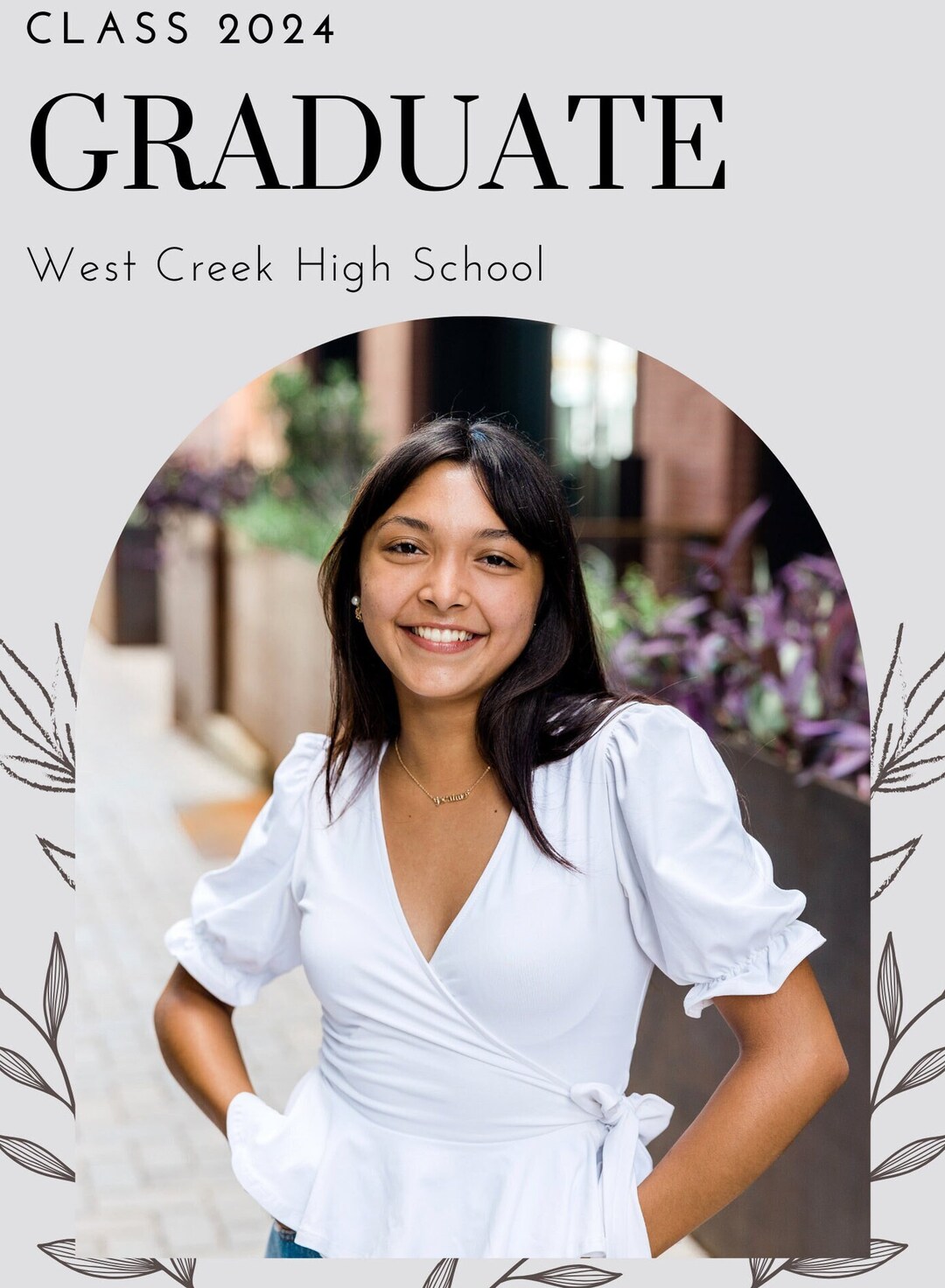 Simple 2024 Graduation Party Invitation | Editable Canva Design ...