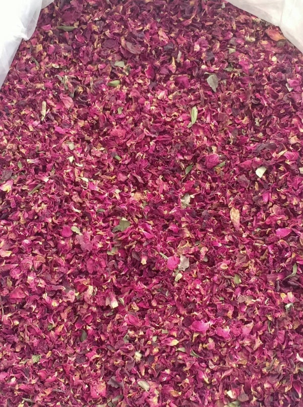 Organic Dried Red Rose Petals Rosa Centifolia Tea Edible Dry Flower ...