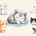 Cute Kitten Clipart, Cat Clipart Bundle, Instant Digital Download, Baby ...