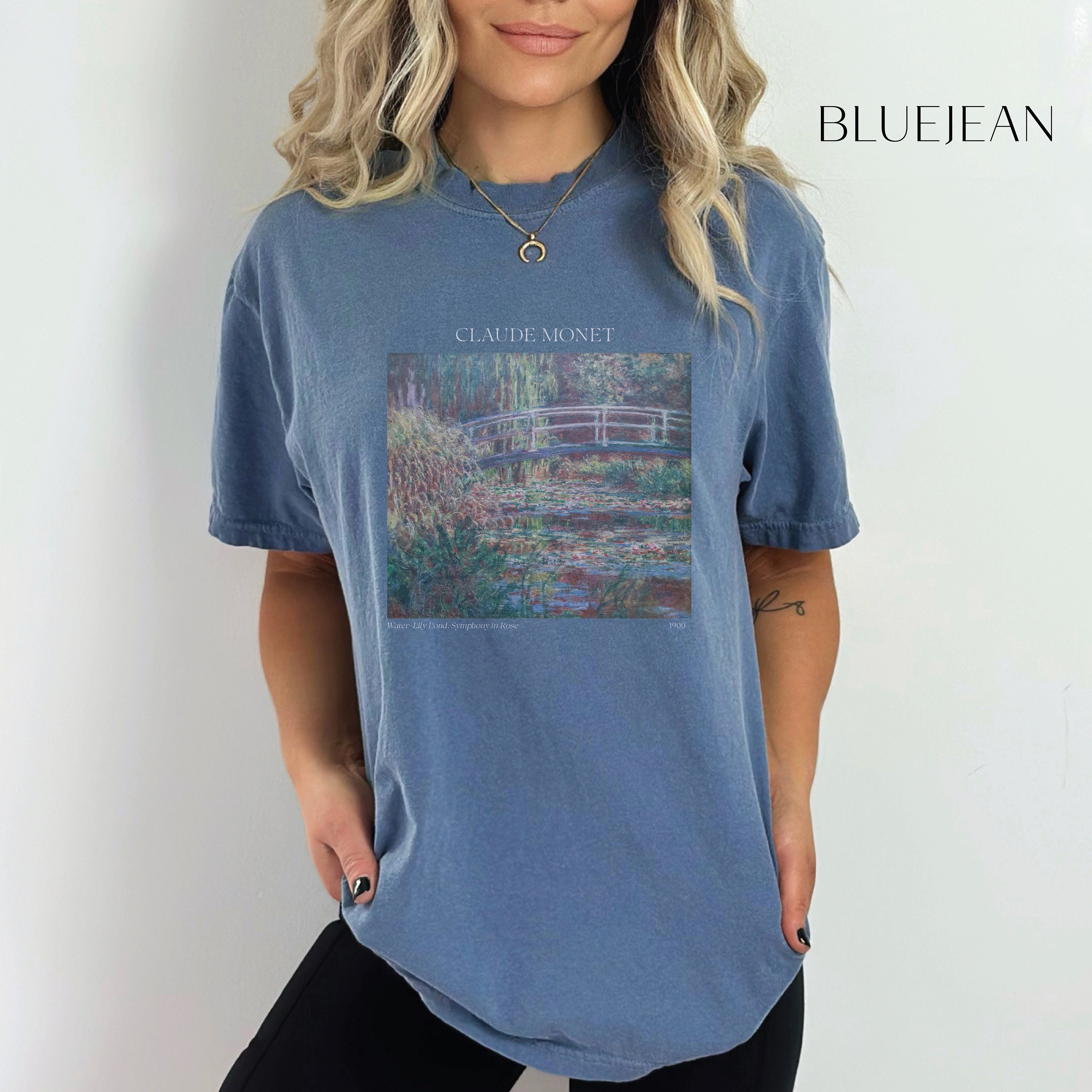 Monet Shirt Artist Claude Monet Water Lilies Van Gogh Art Dark Academia ...